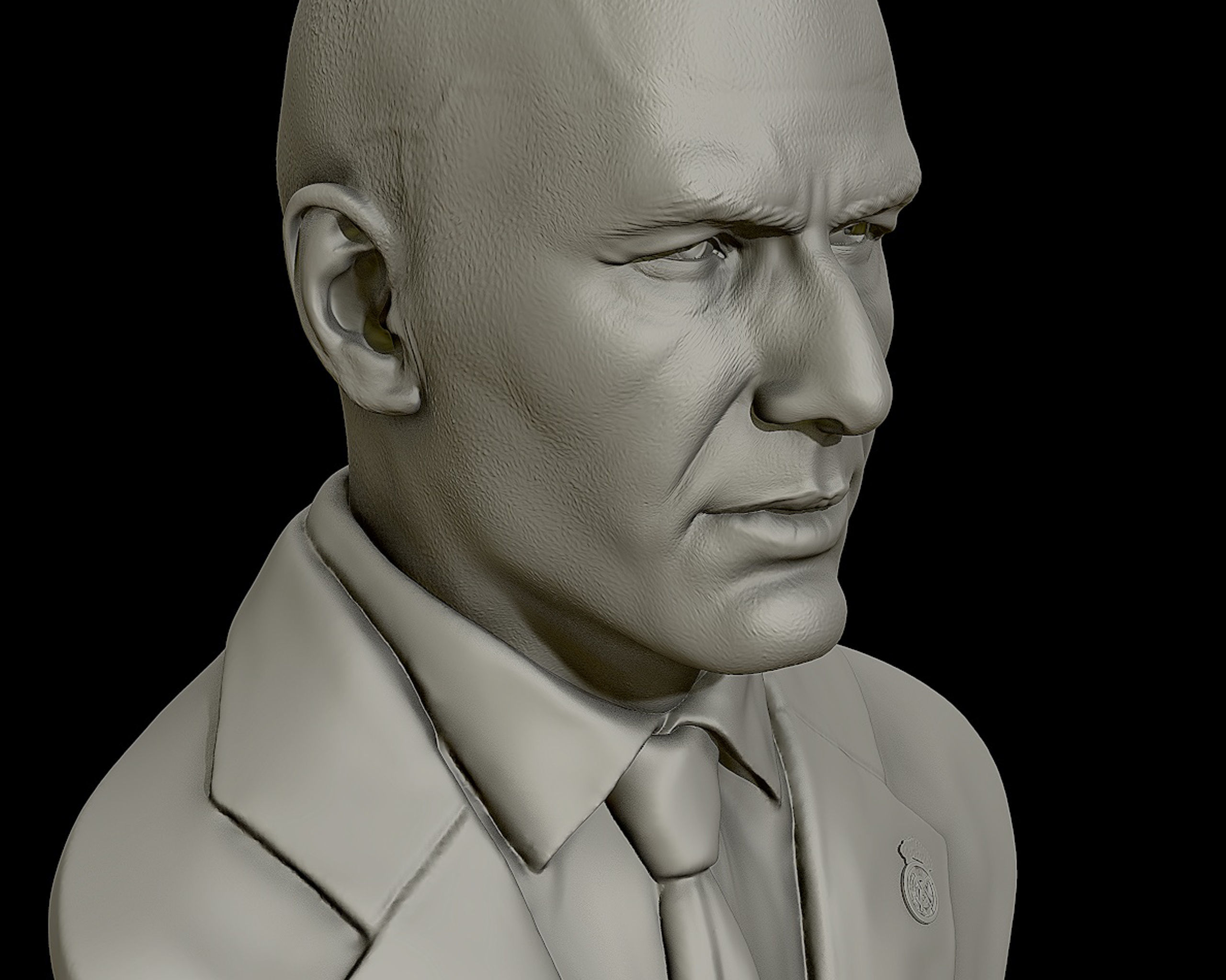 Zinedine Zidane 3D model sculpture 3D model 3D printable | CGTrader