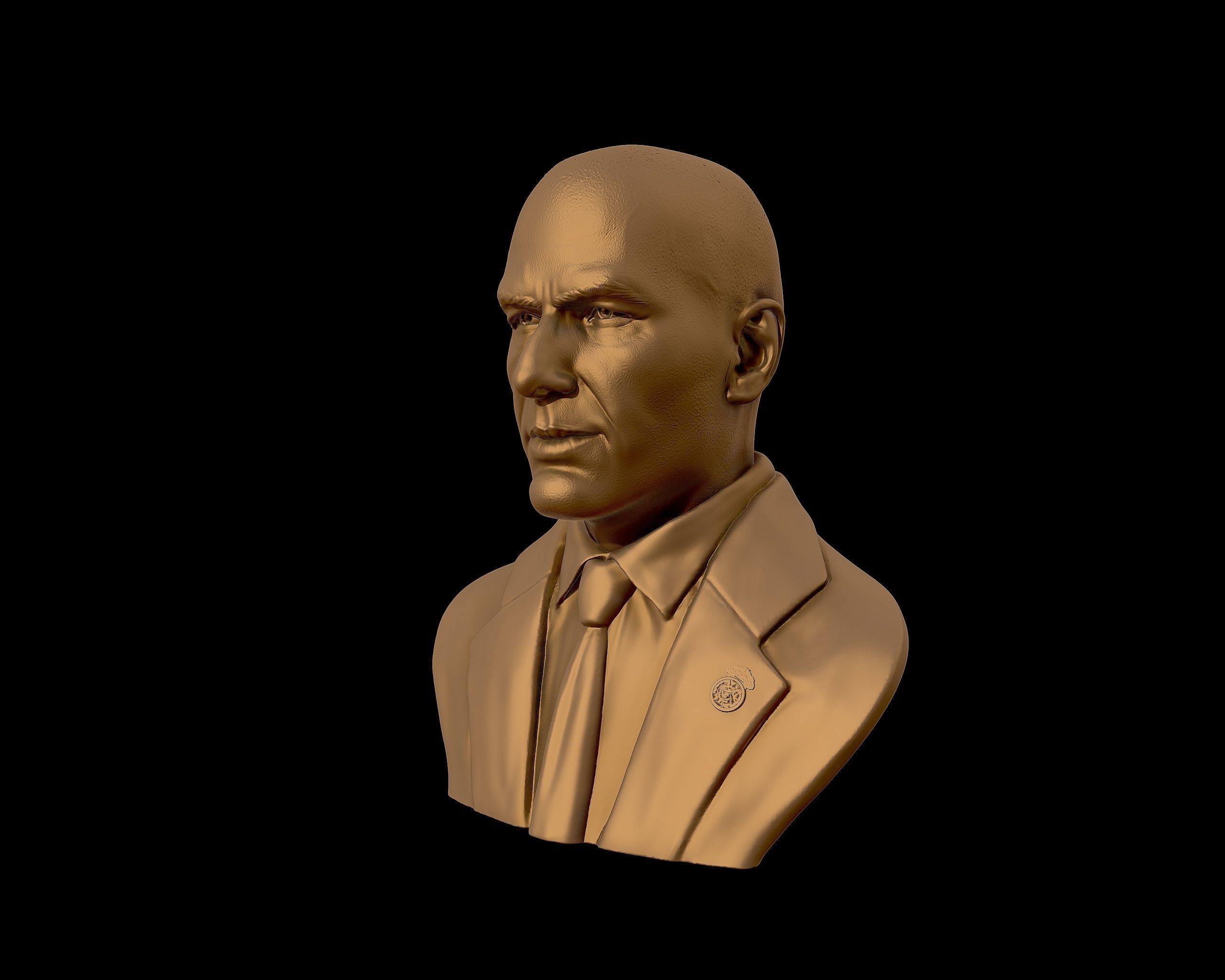 Zinedine Zidane 3D model sculpture 3D model 3D printable | CGTrader