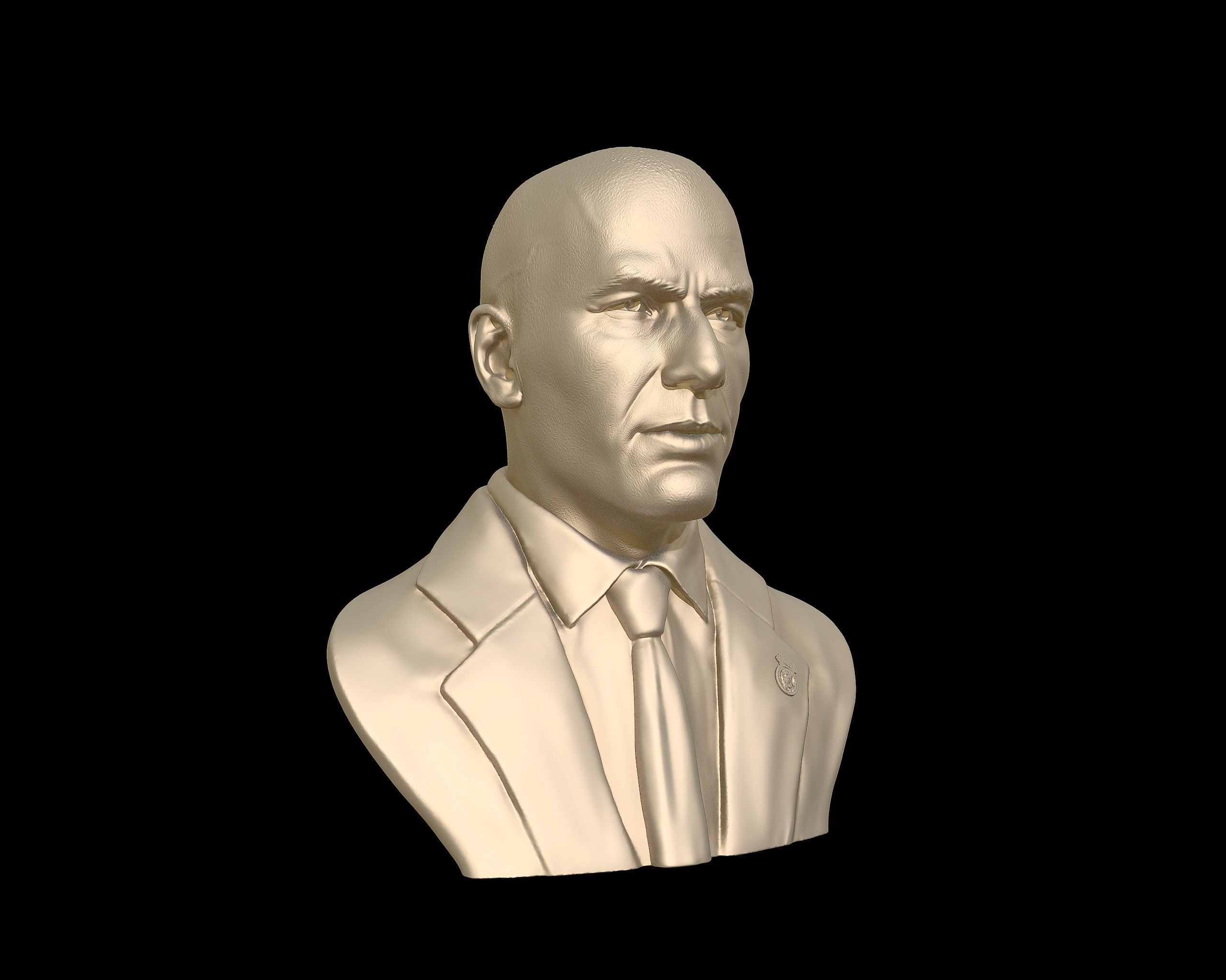 Zinedine Zidane 3D model sculpture 3D model 3D printable | CGTrader