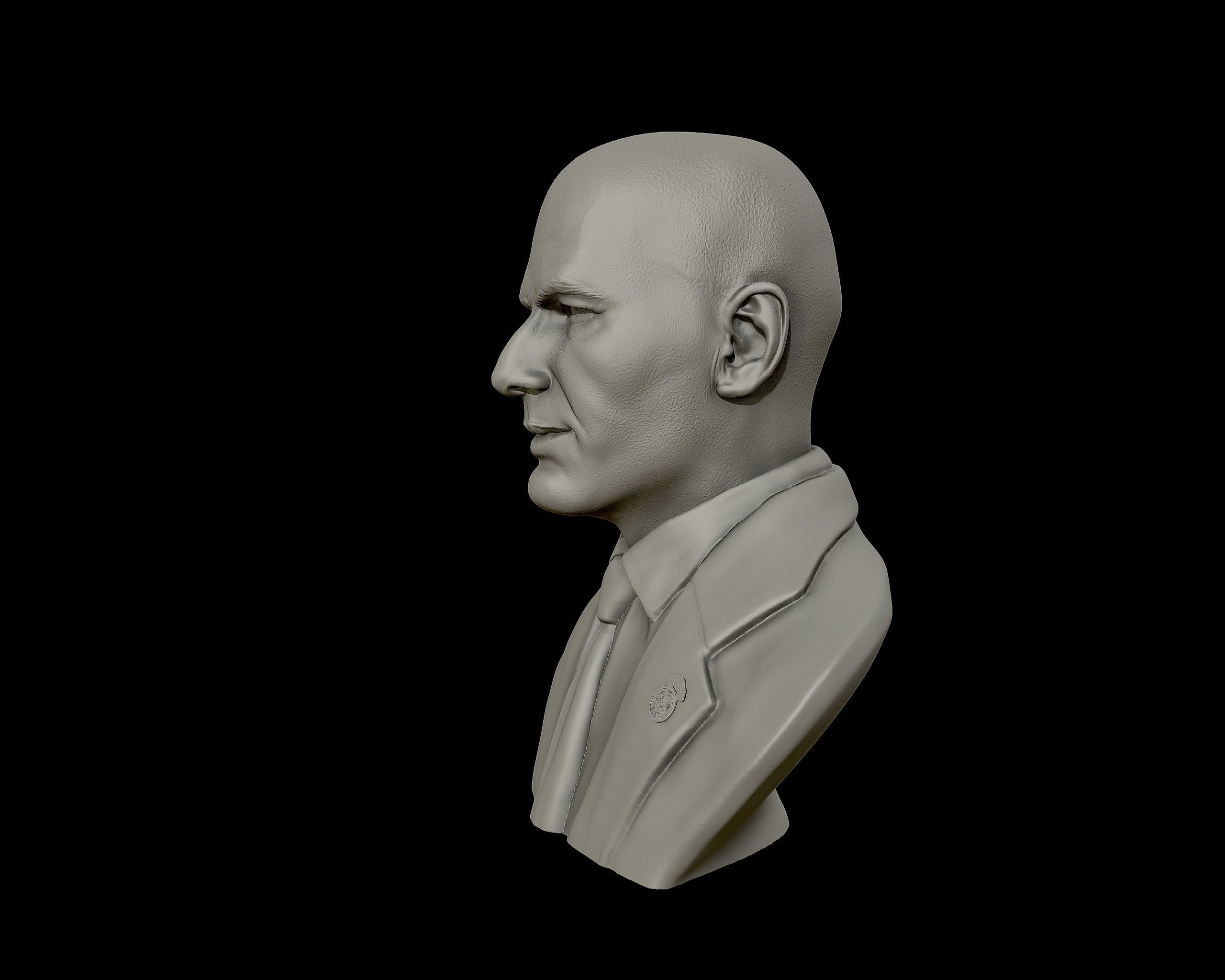 Zinedine Zidane 3D model sculpture 3D model 3D printable | CGTrader