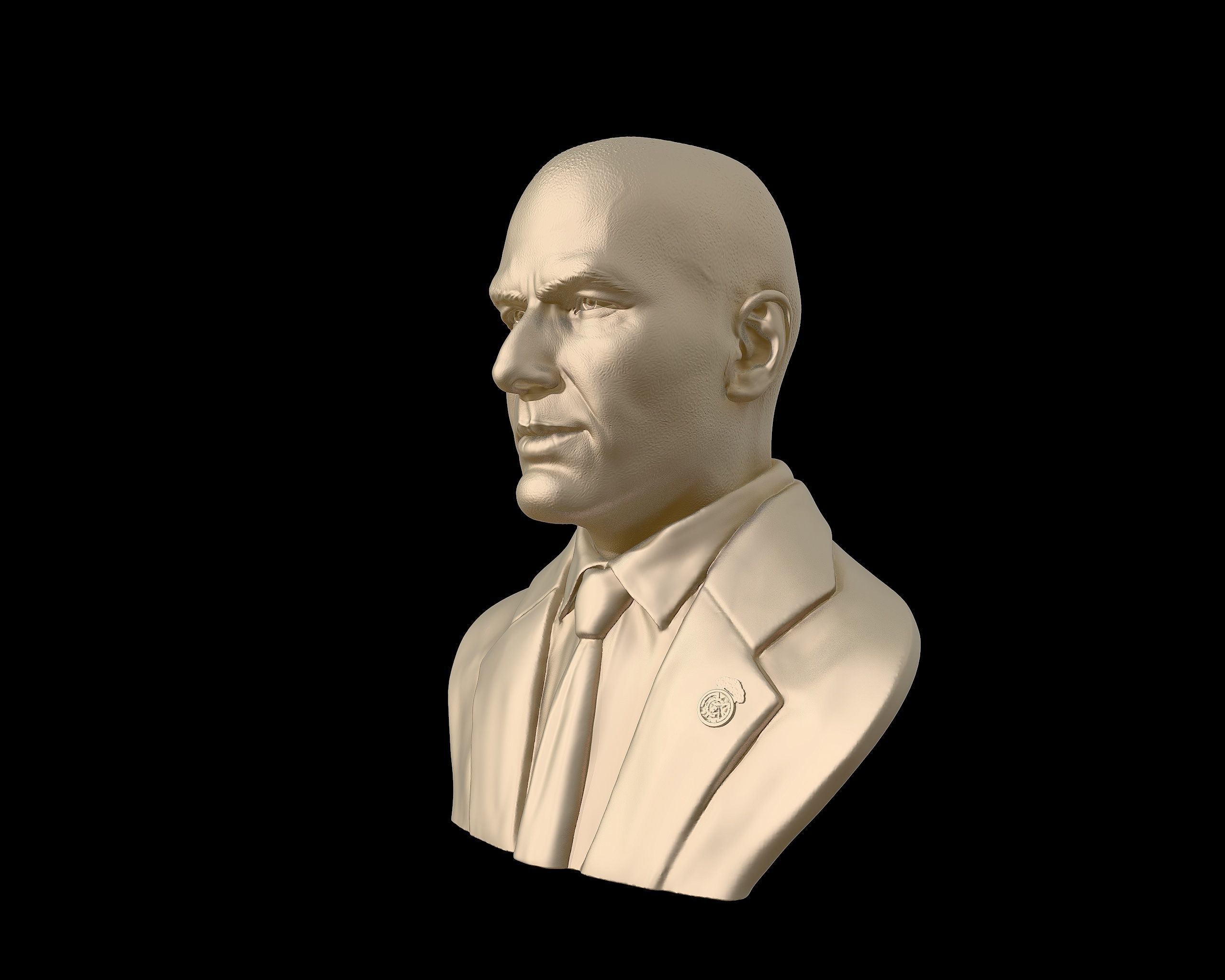 Zinedine Zidane 3D model sculpture 3D model 3D printable | CGTrader