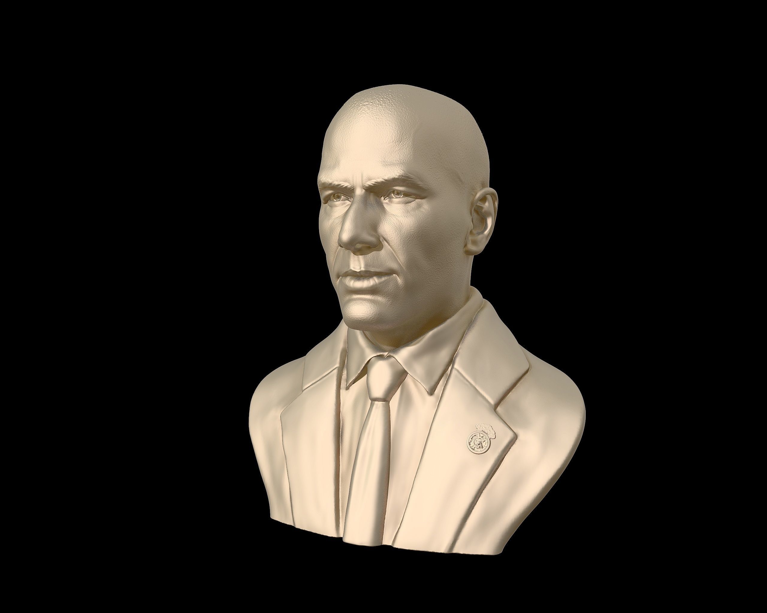 Zinedine Zidane 3D model sculpture 3D model 3D printable | CGTrader