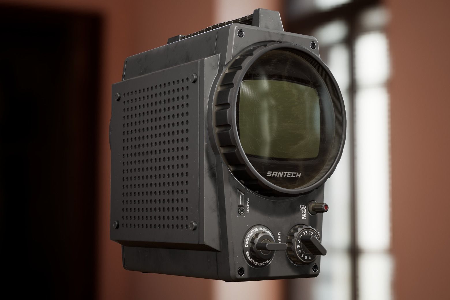 3D model 70s Portable TV VR / AR / low-poly | CGTrader