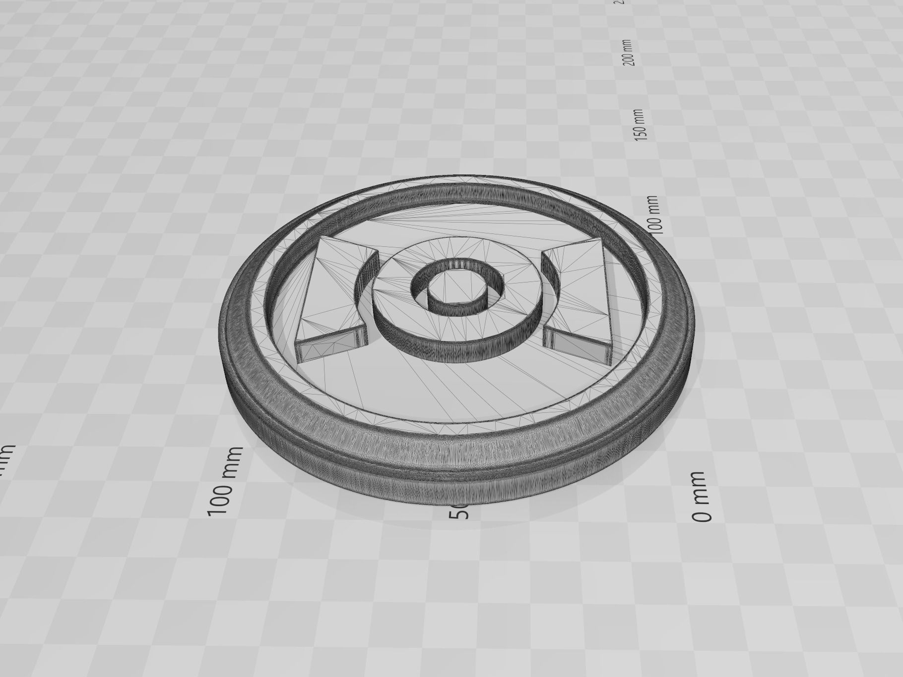 Green Lantern Chest Symbol Logo Emblem 3D model 3D printable | CGTrader