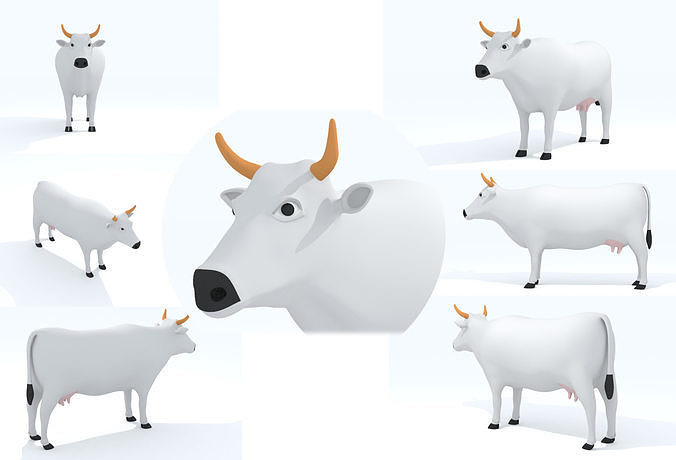 Cow 3D Printable Model 3D model 3D printable | CGTrader