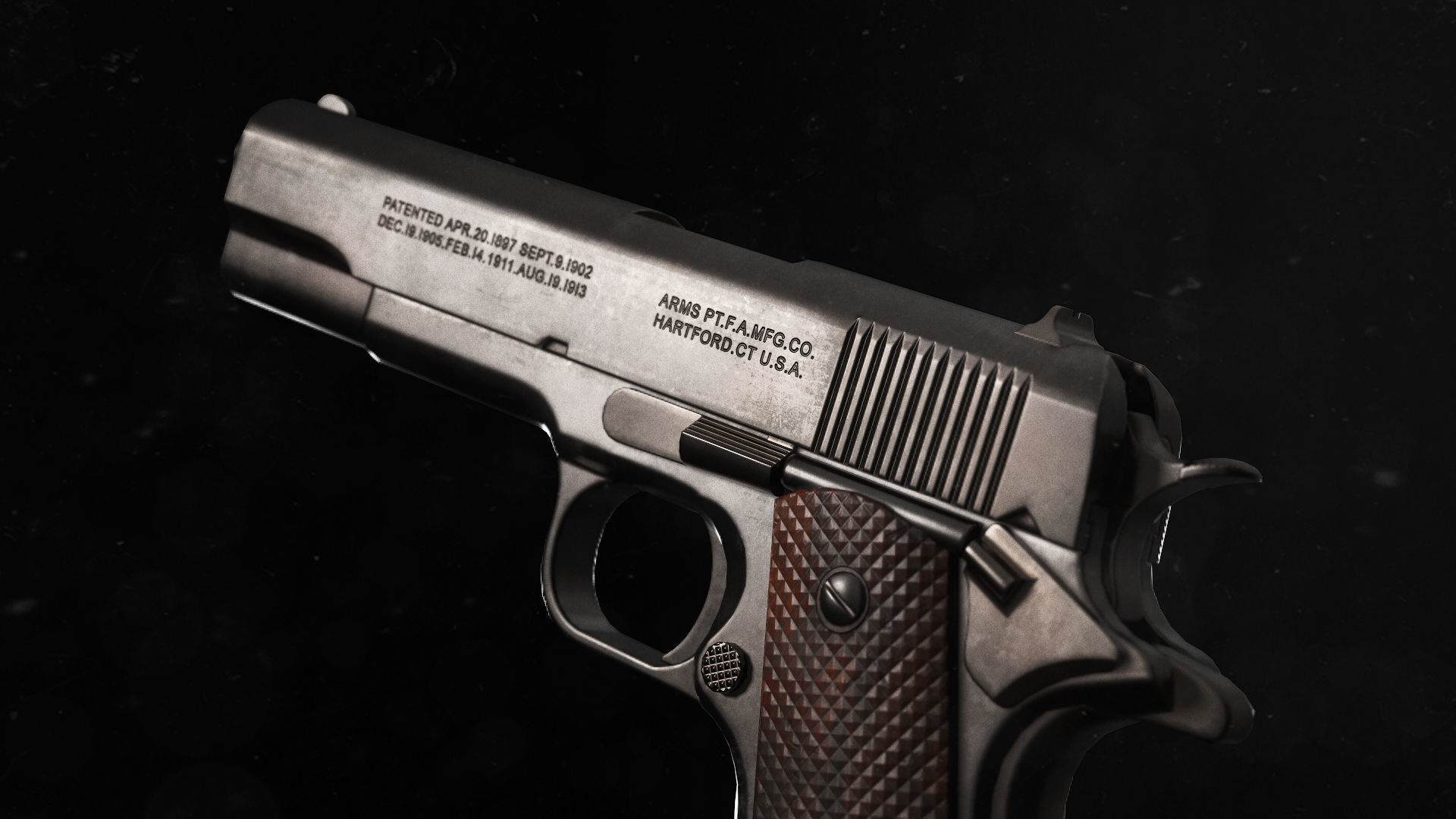 3D model M1911 pistol VR / AR / low-poly | CGTrader