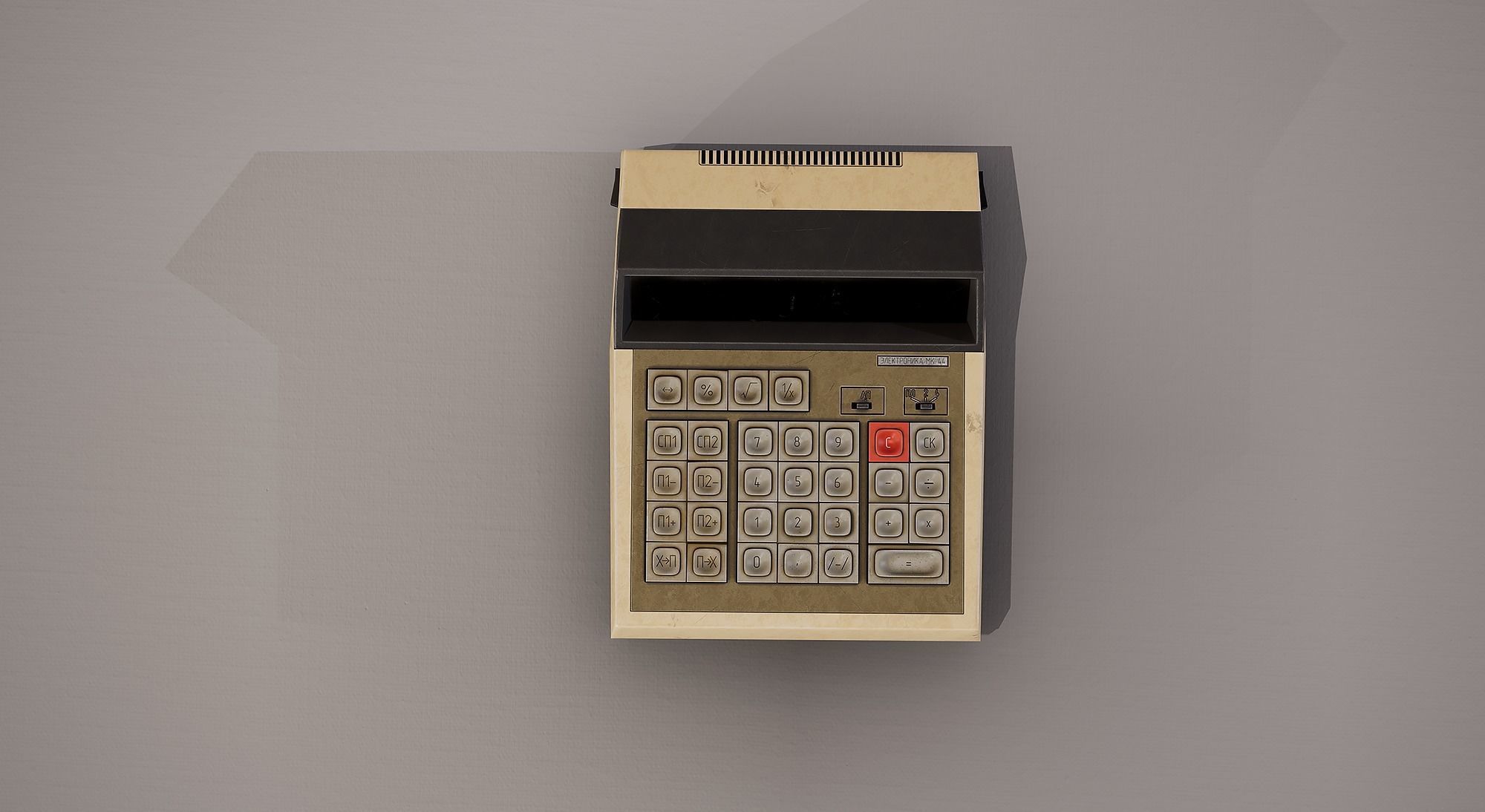 3D model Old Calculator VR / AR / low-poly | CGTrader