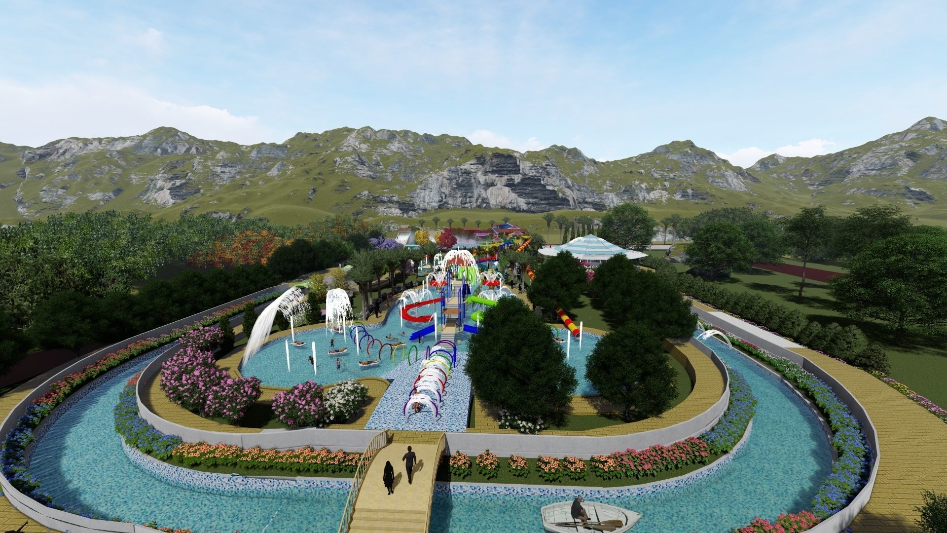 Water Park 3D model animated | CGTrader