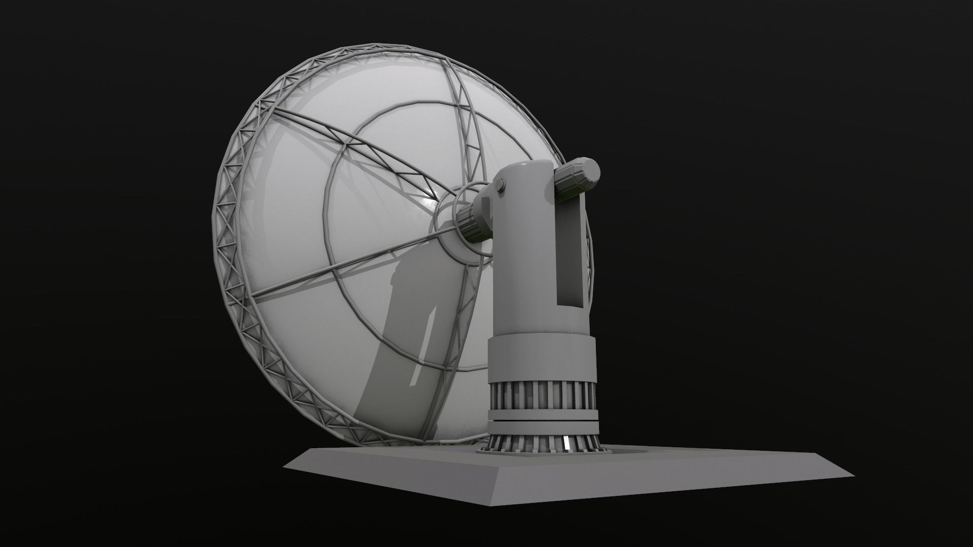 3D model Satellite Dish VR / AR / low-poly | CGTrader