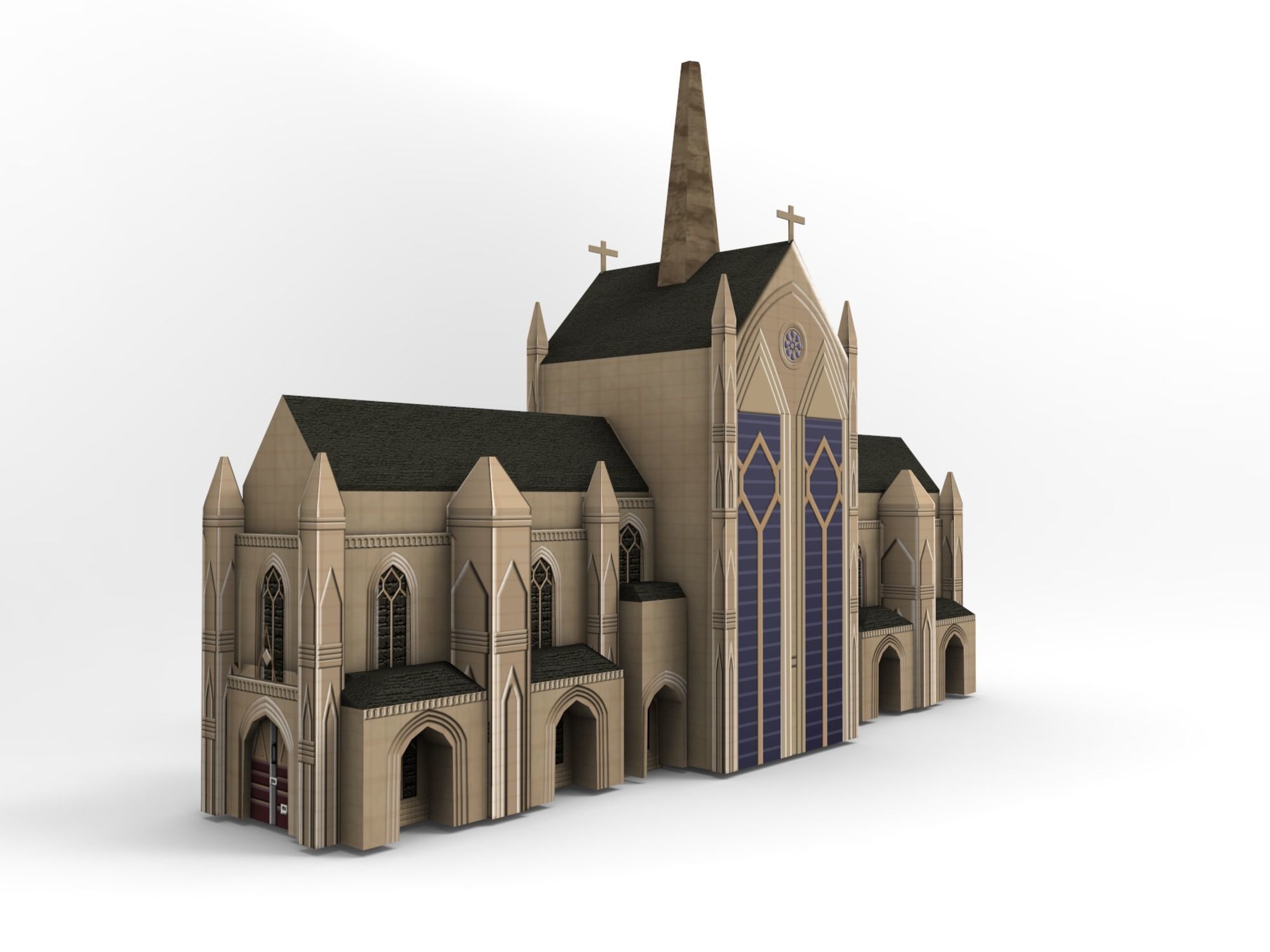 3D model Christian Church VR / AR / low-poly | CGTrader