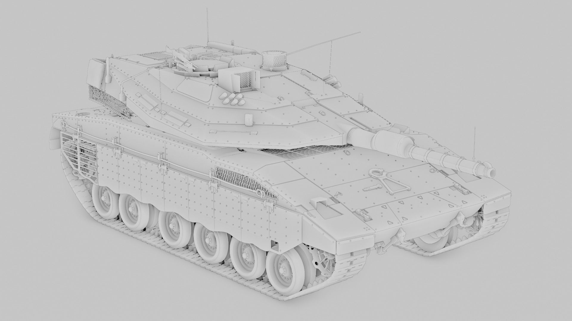Merkava Mk IV - Battle Tank 3D model | CGTrader