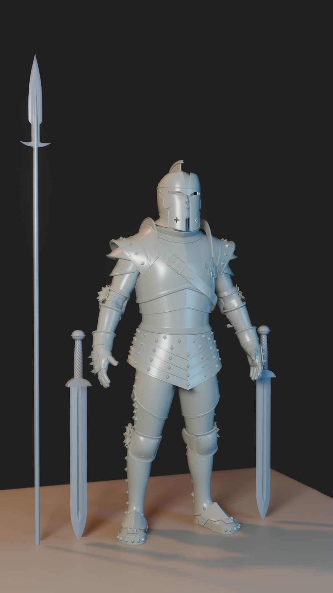 Knight 04 3D model 3D printable | CGTrader