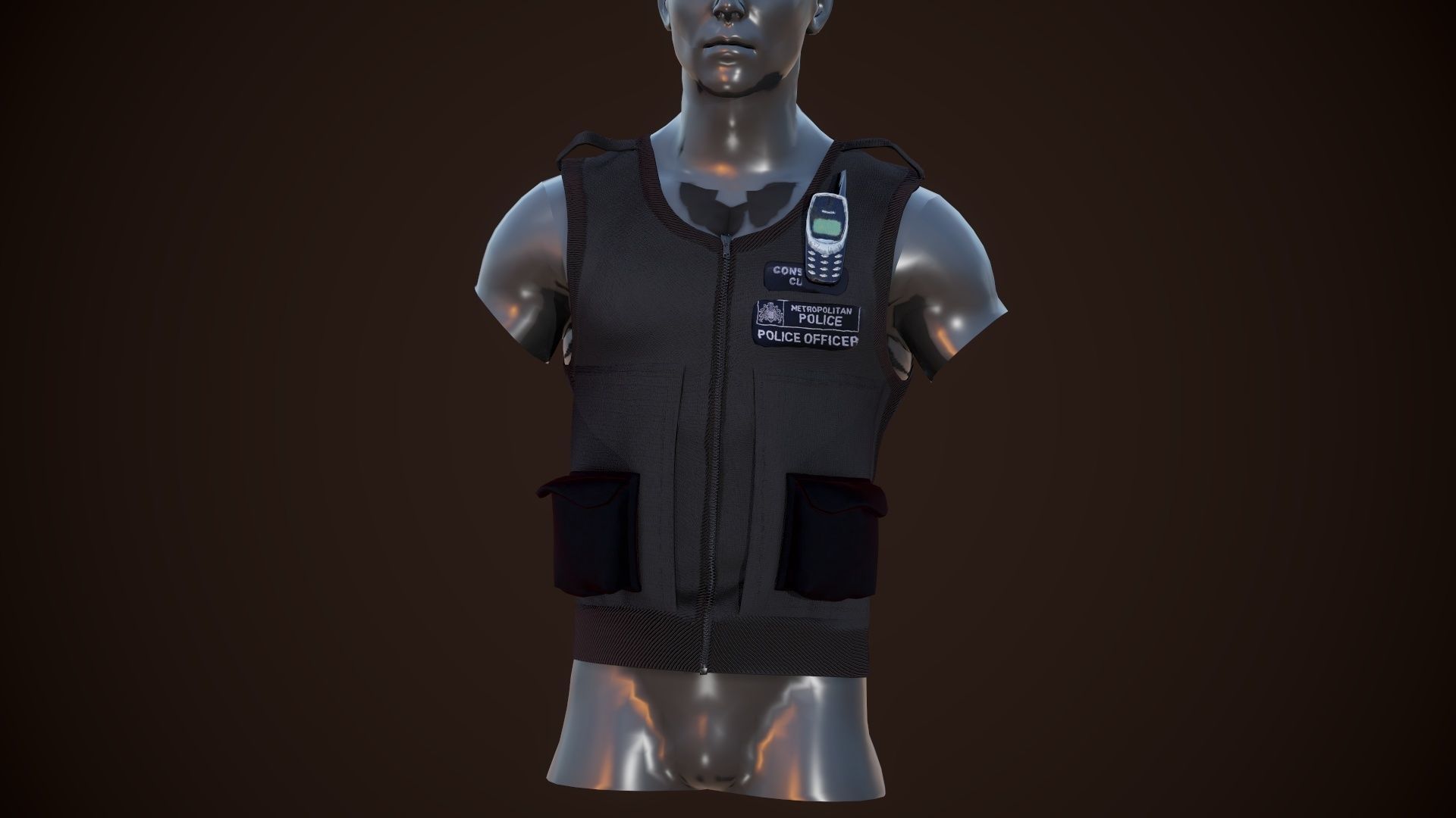 3D model Realistic Police Vest 3d model VR / AR / low-poly | CGTrader