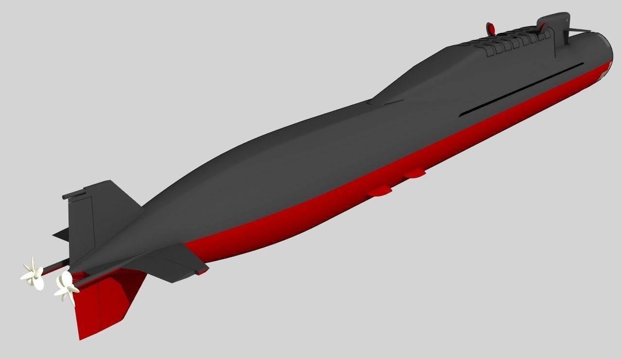 3D model SSBN Delta IV class VR / AR / low-poly | CGTrader