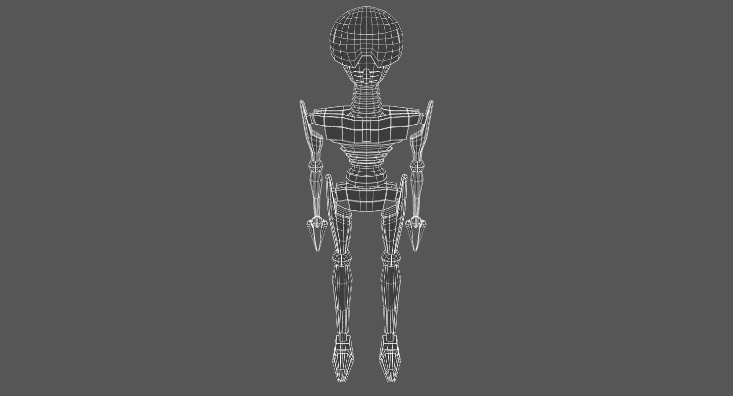 3D model Simple Robot VR / AR / low-poly | CGTrader