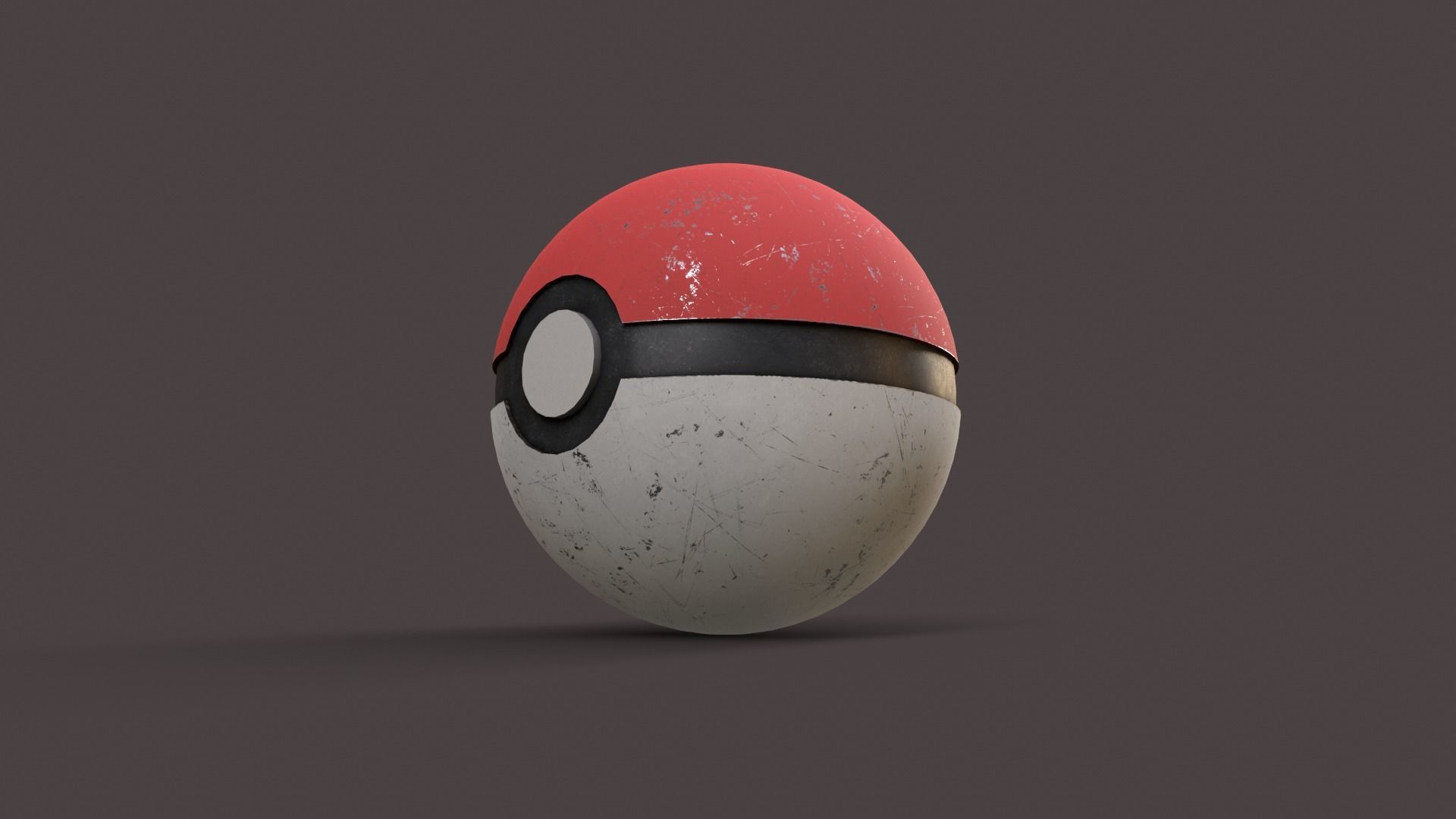 3D model Old Classic Pokeball VR / AR / low-poly | CGTrader