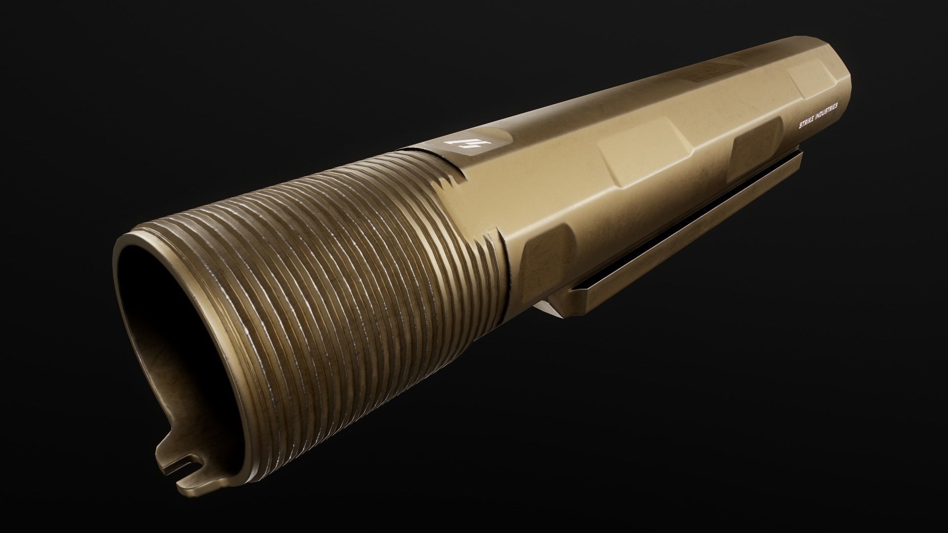 AR15 Carbine Buffer Tubes collection free VR / AR / low-poly 3D model ...