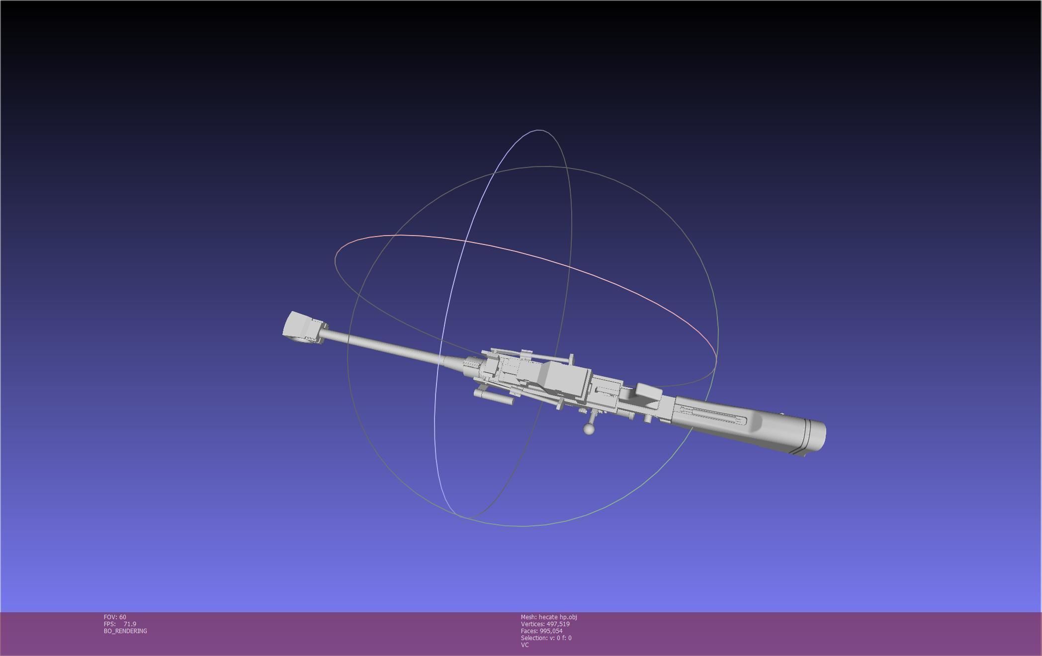 Sword Art Online Sinon Hecate II Rifle Basic Model 3D model | CGTrader