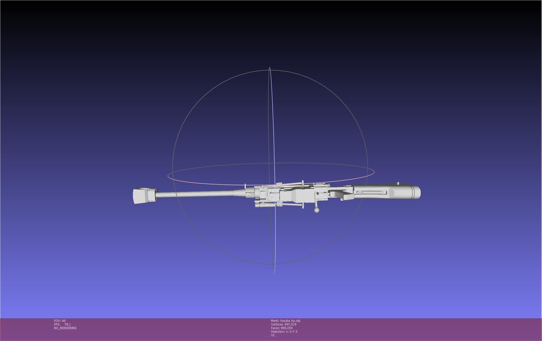 Sword Art Online Sinon Hecate II Rifle Basic Model 3D model | CGTrader