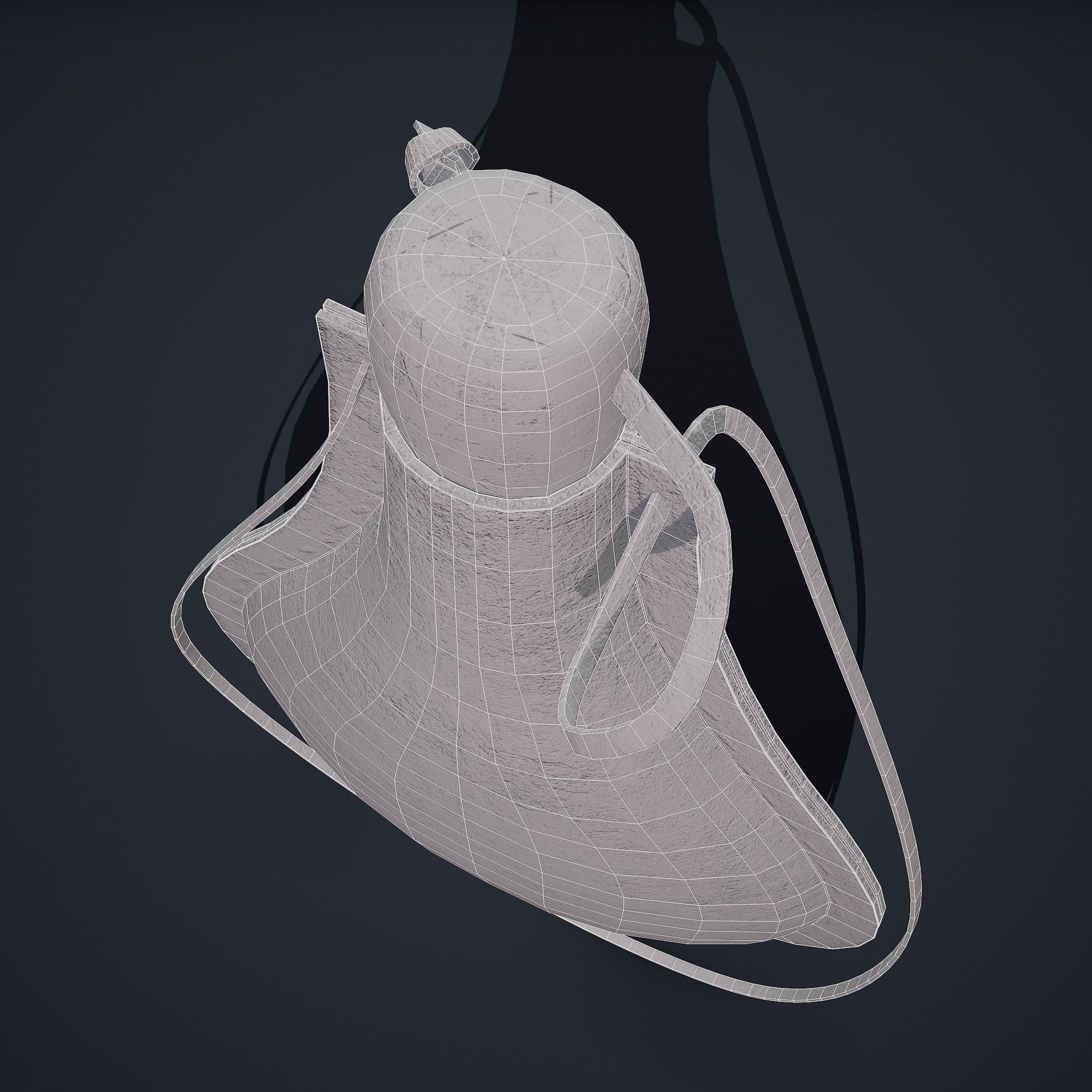 3D model Medieval Leather Water Bottle VR / AR / low-poly | CGTrader