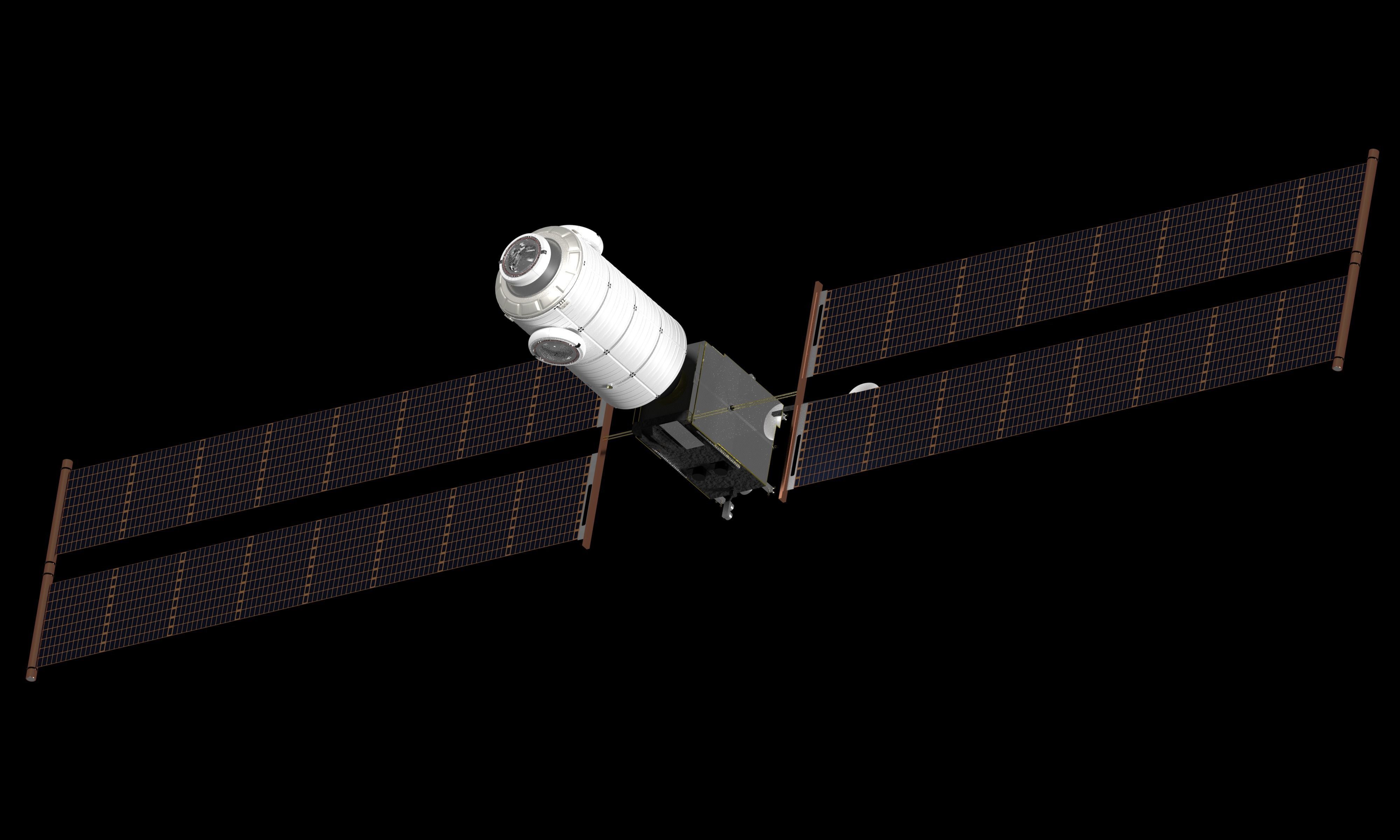 Integrated Gateway HALO and PPE modules 3D model | CGTrader