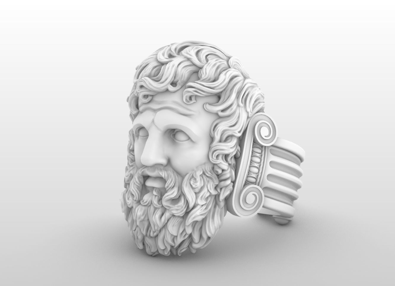 zeus Jupiter ring 3D model 3D printable | CGTrader