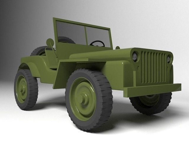 Jeep Low poly 3D model | CGTrader