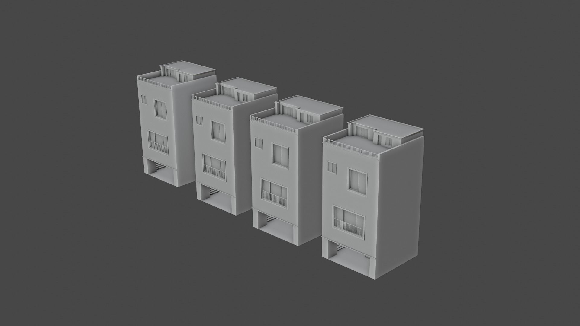 Building FREE Pack 1 free VR / AR / low-poly 3D model | CGTrader