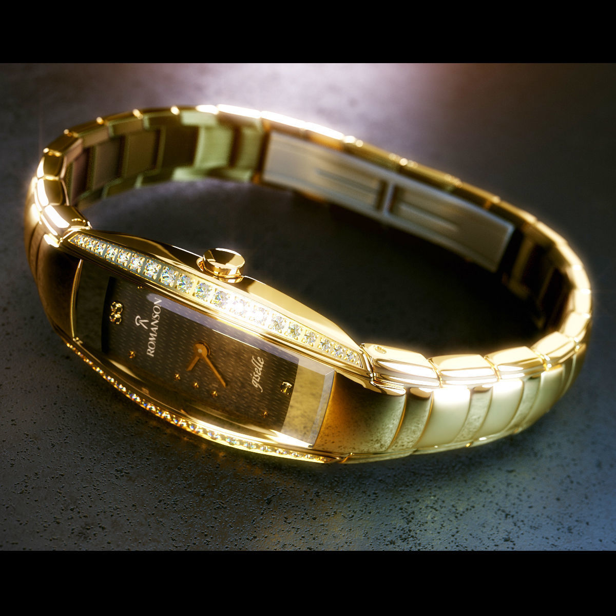 Women s Wrist Watch ROMANSON giselle 3D model | CGTrader
