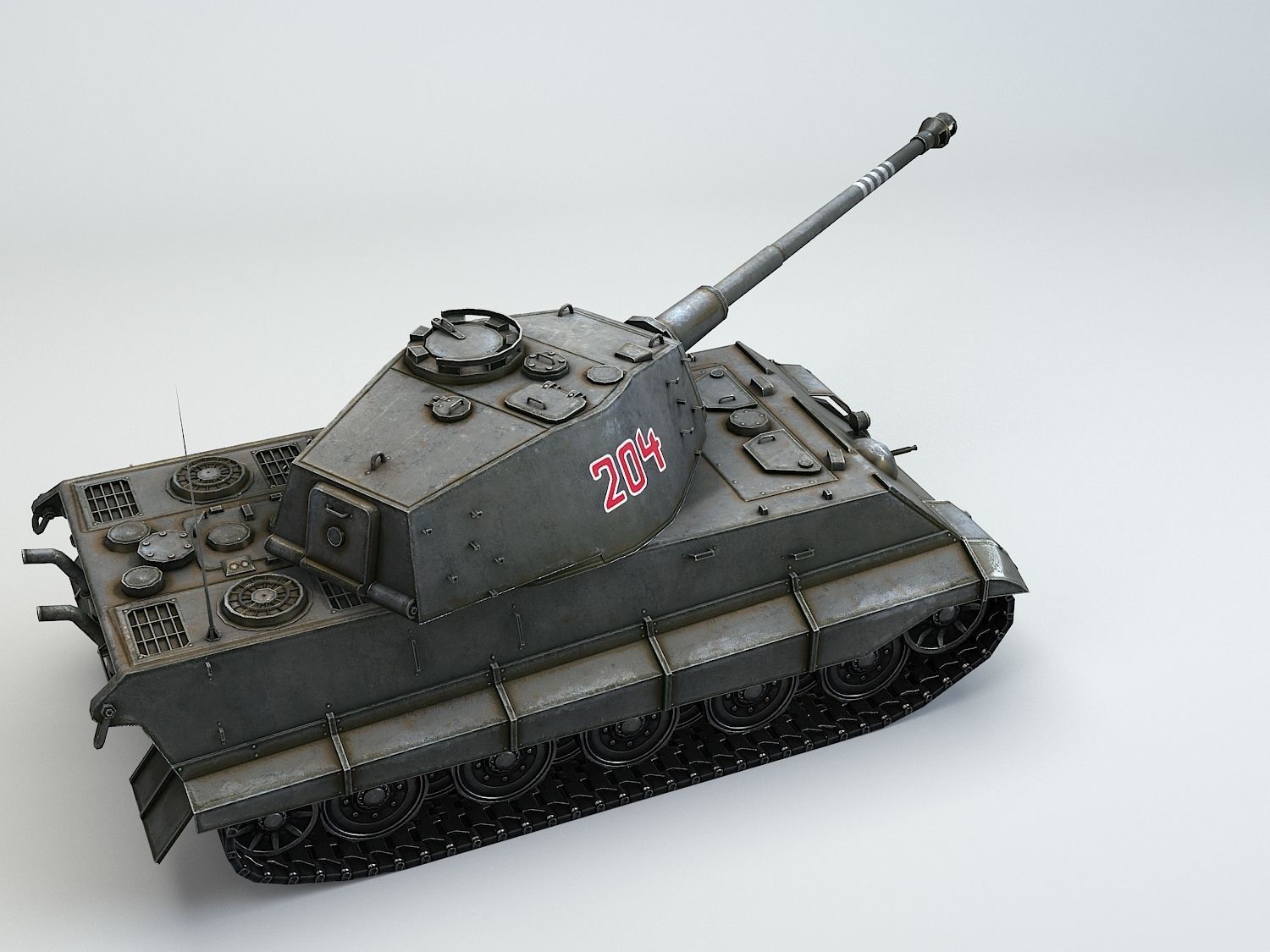 3D model Low Poly Tiger II Ausf G heavy tank VR / AR / low-poly | CGTrader