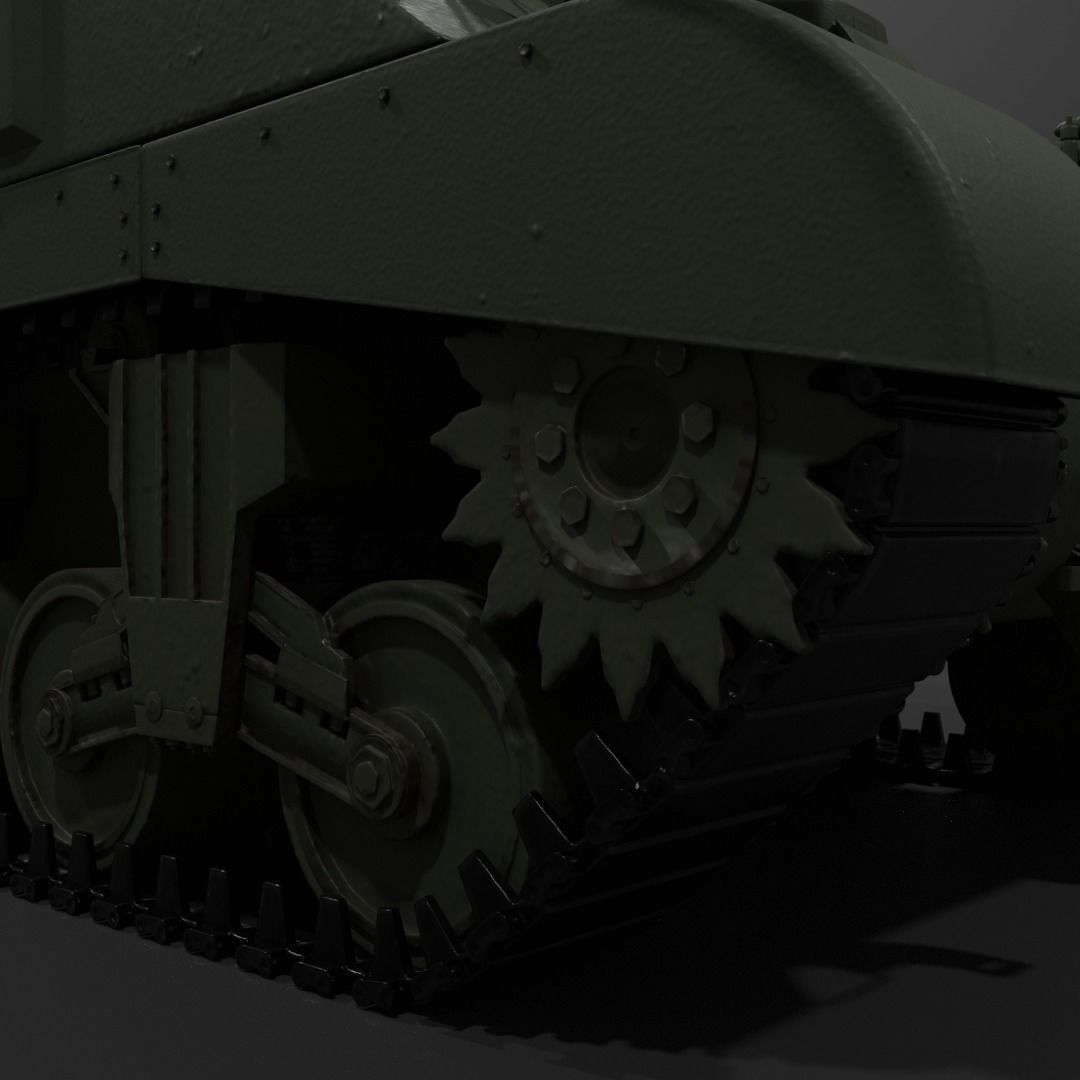 M4 Sherman Medium Tank free 3D model | CGTrader
