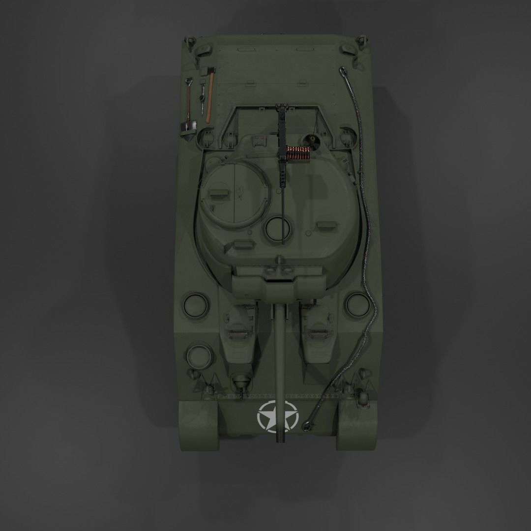 M4 Sherman Medium Tank free 3D model | CGTrader