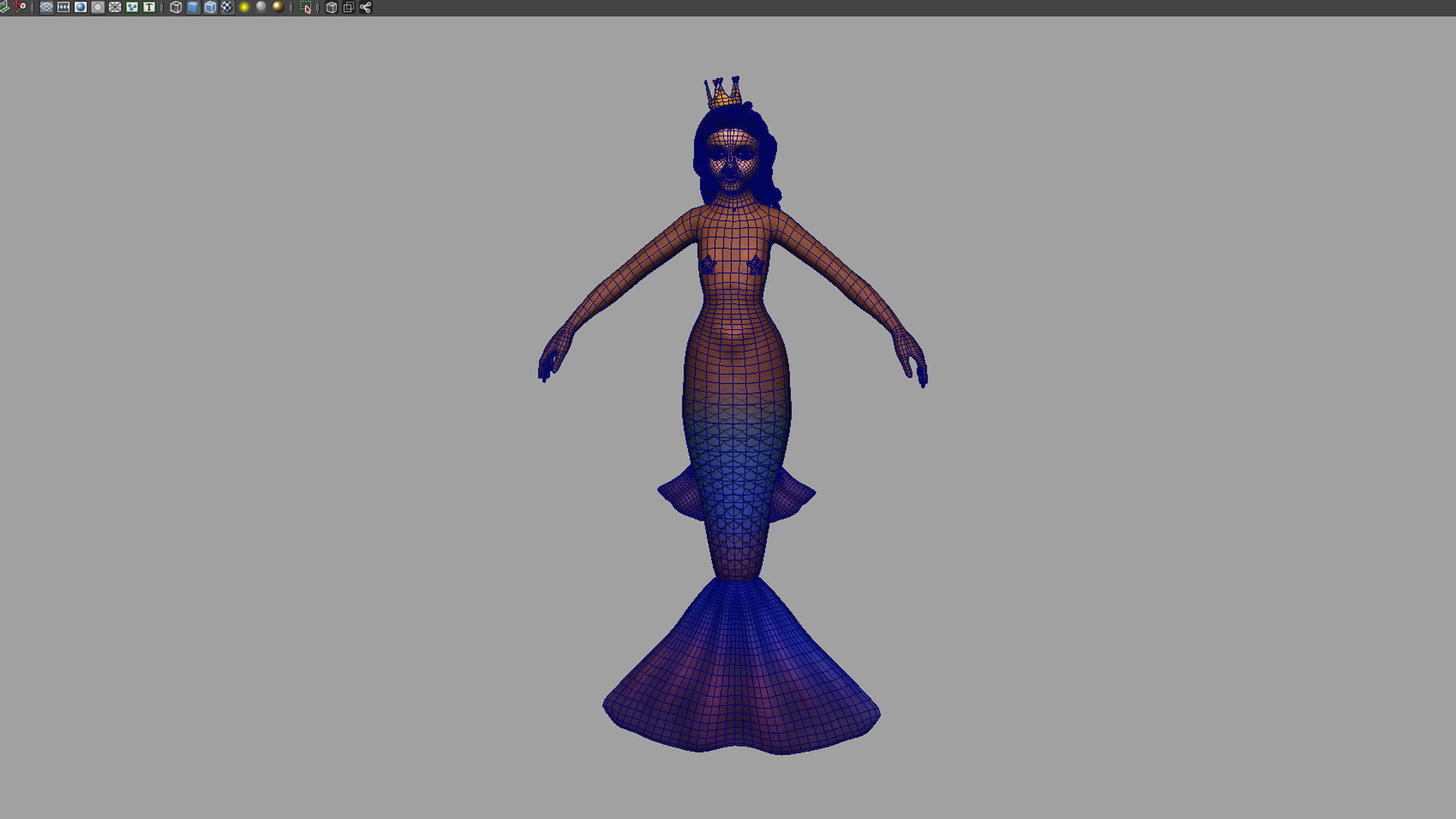 mermaid 3d model 3D model | CGTrader