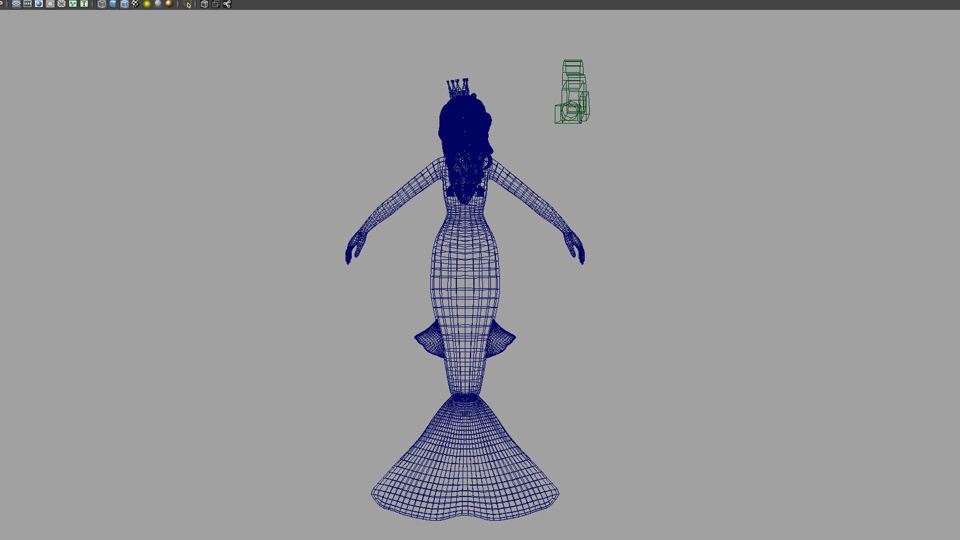mermaid 3d model 3D model | CGTrader