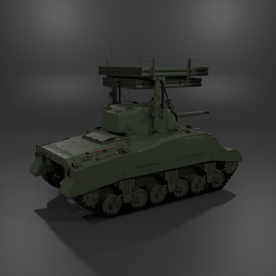 T34 Calliope free 3D model | CGTrader