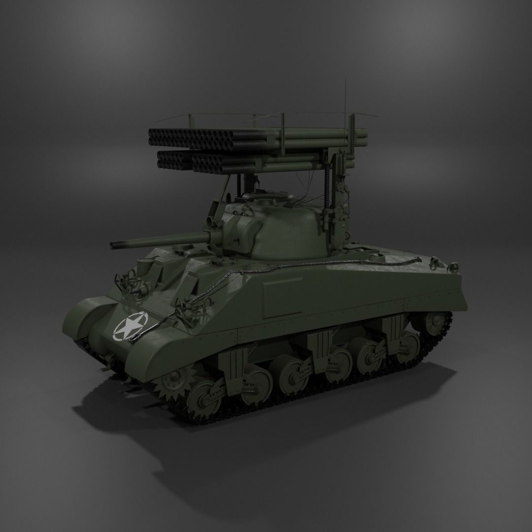 T34 Calliope free 3D model | CGTrader