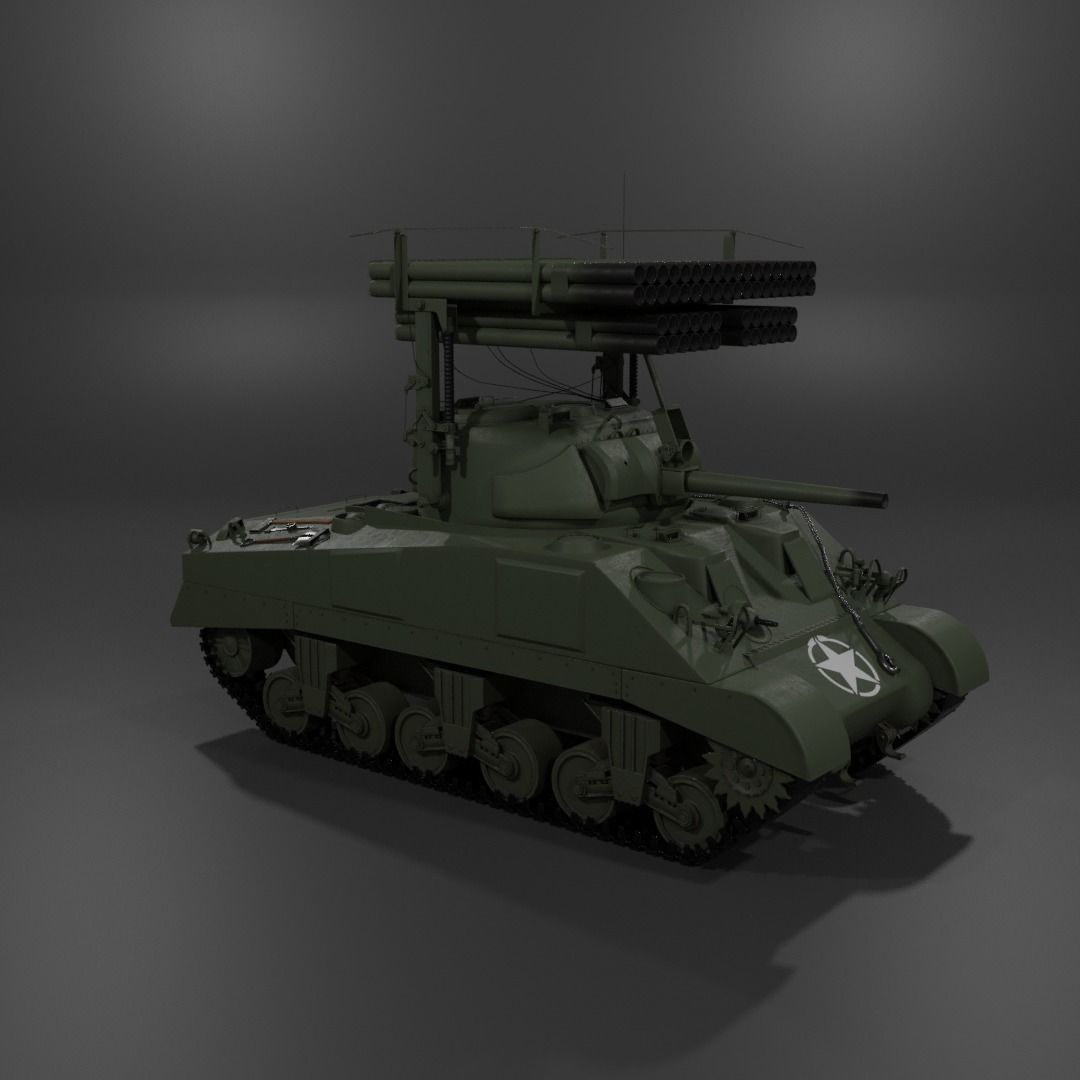 T34 Calliope free 3D model | CGTrader