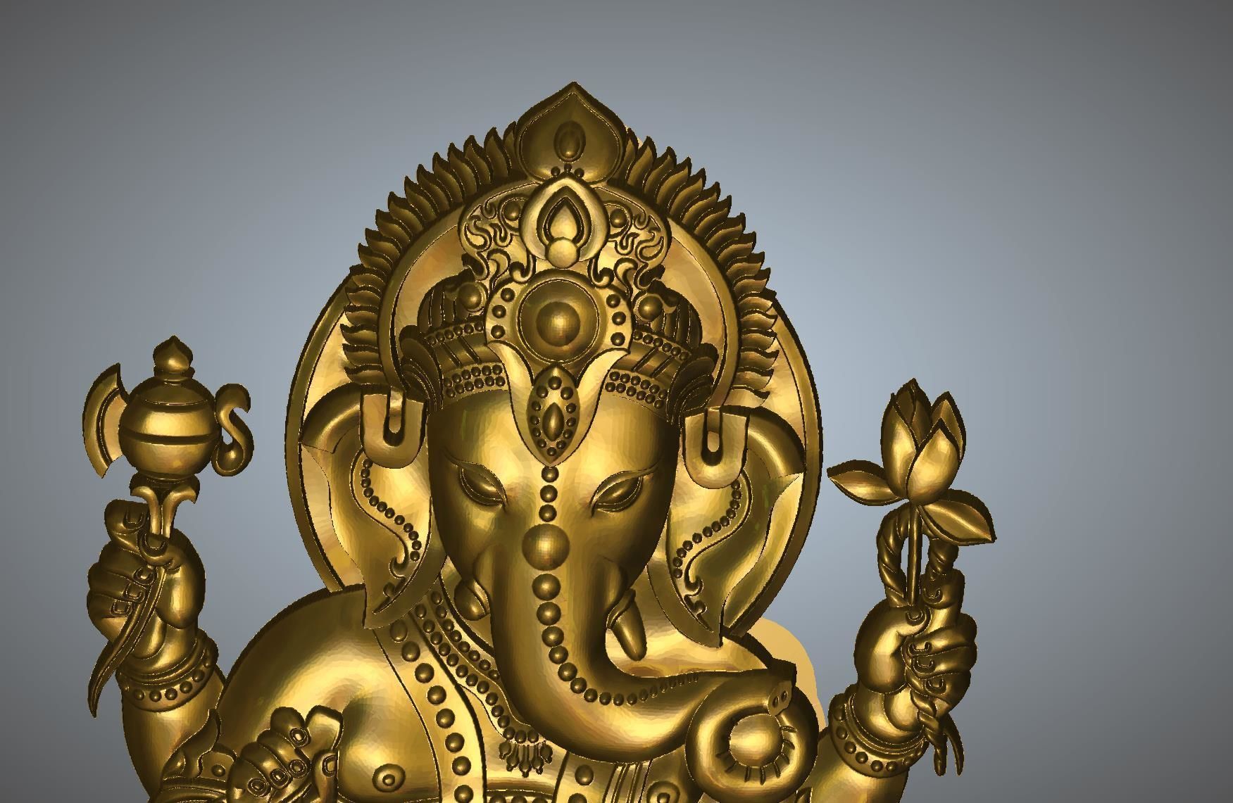 Ganesh ji 3D model 3D printable | CGTrader