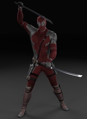 DeadPool s3 3D model 3D printable | CGTrader