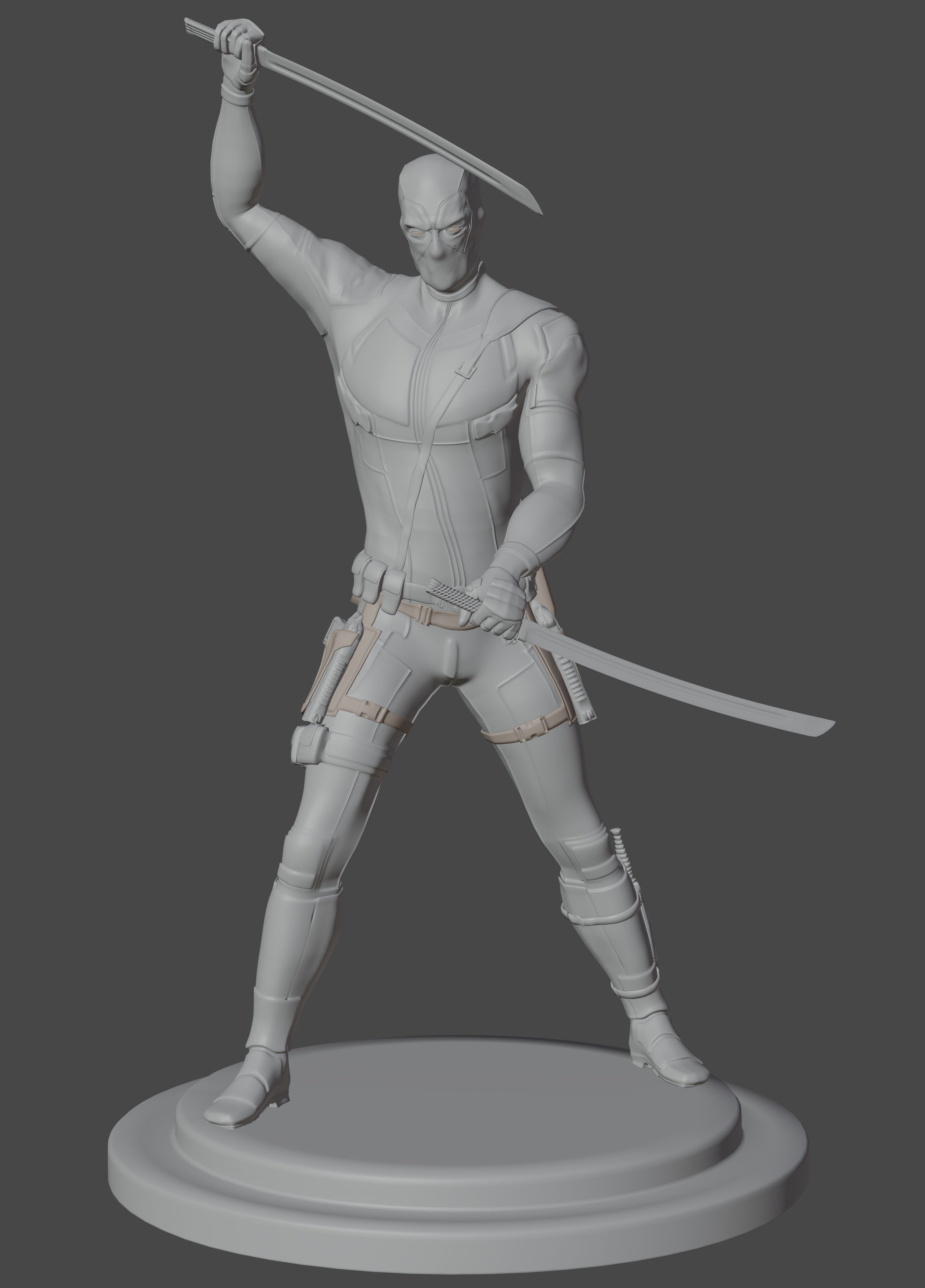 DeadPool s3 3D model 3D printable | CGTrader