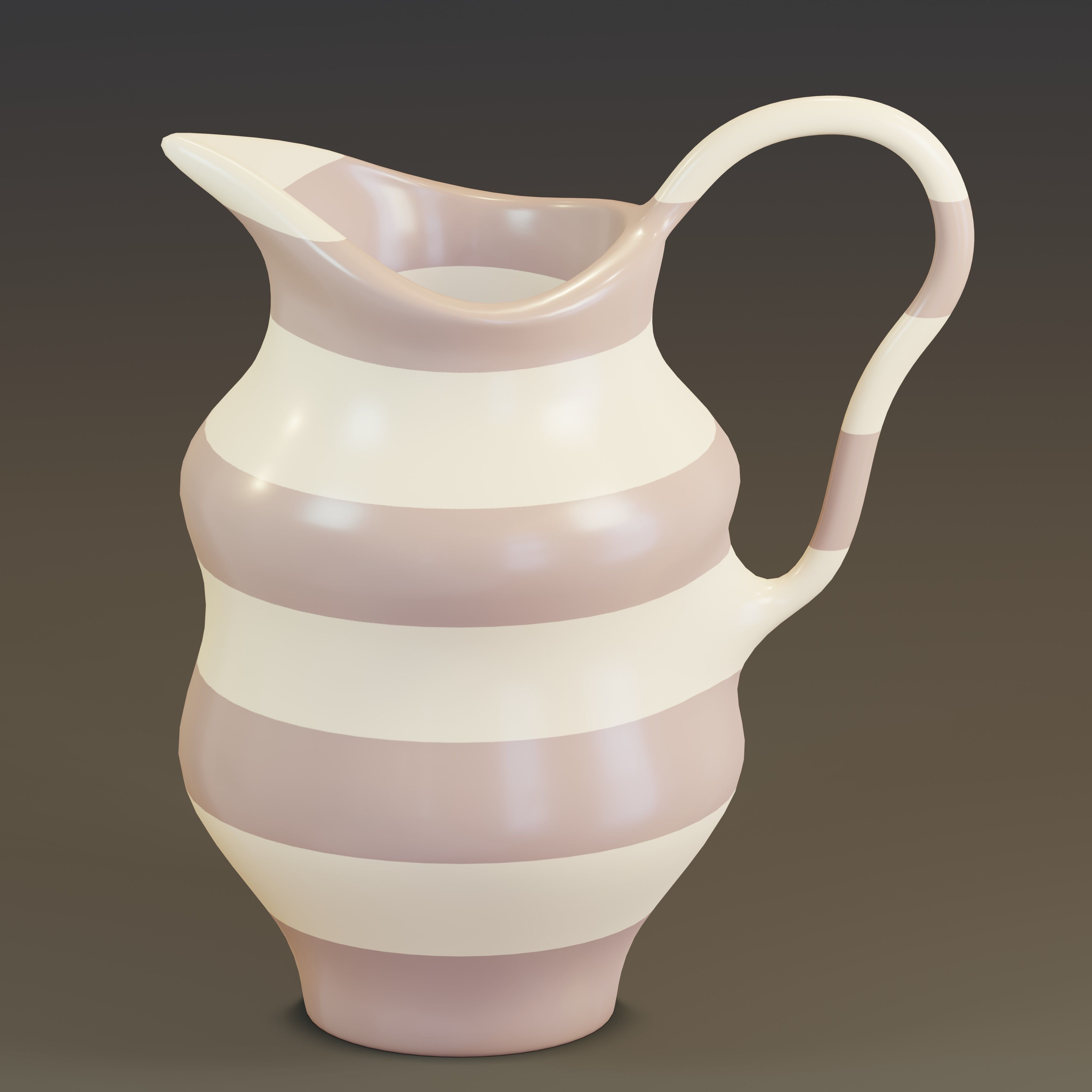 3D model Colored pitcher VR / AR / low-poly | CGTrader
