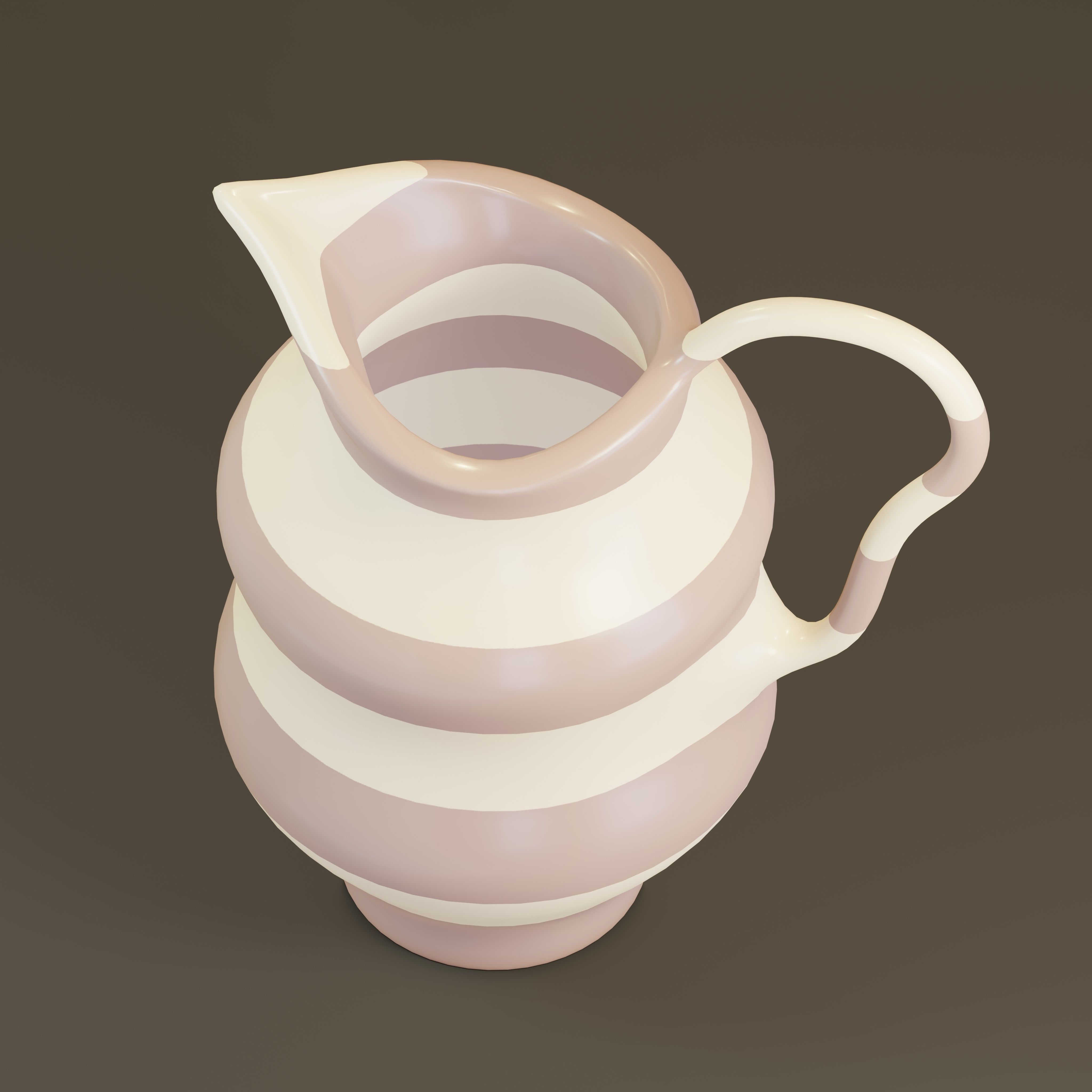 3D model Colored pitcher VR / AR / low-poly | CGTrader