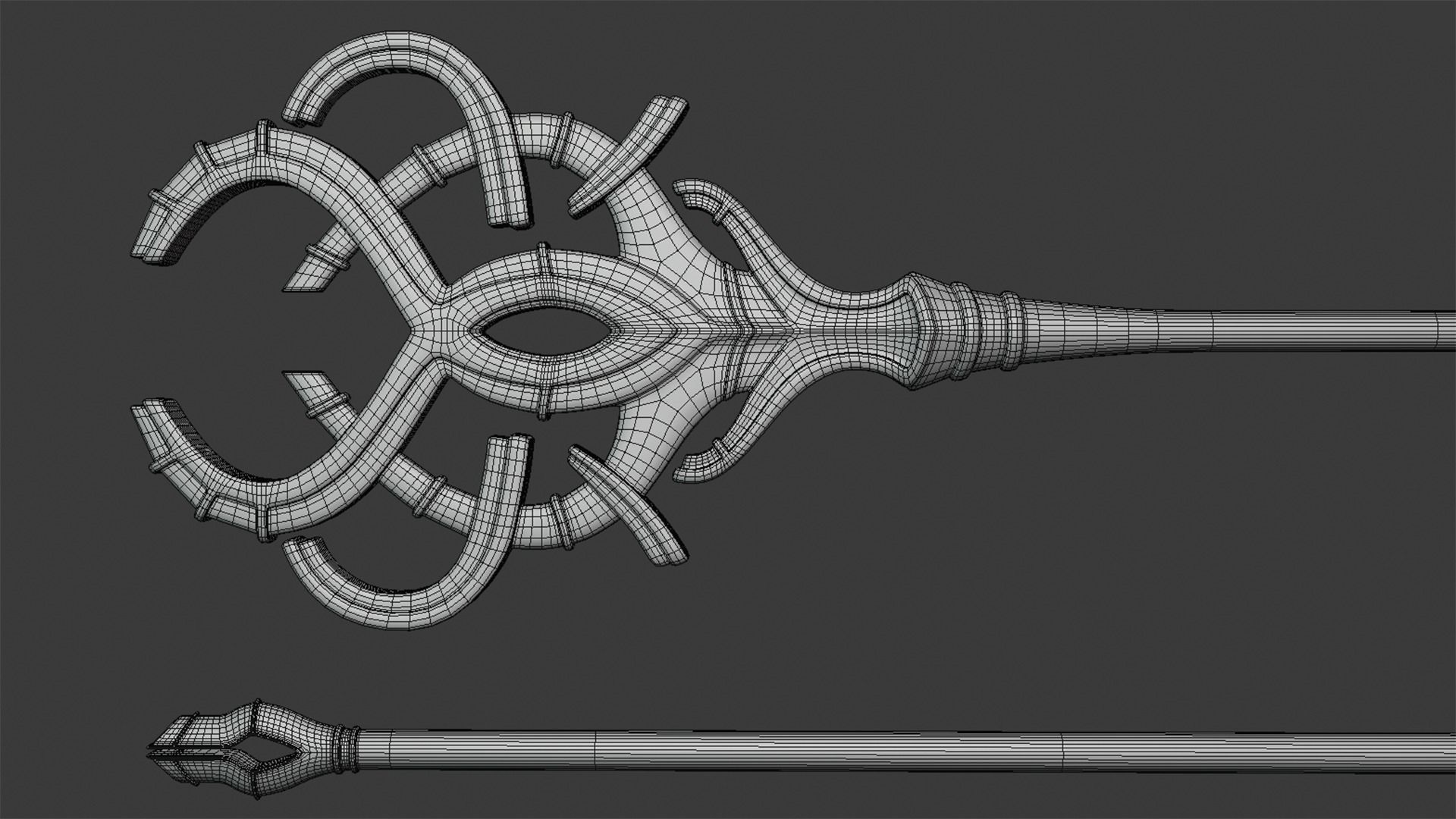 3D model Magic Staff or Scepter VR / AR / low-poly | CGTrader