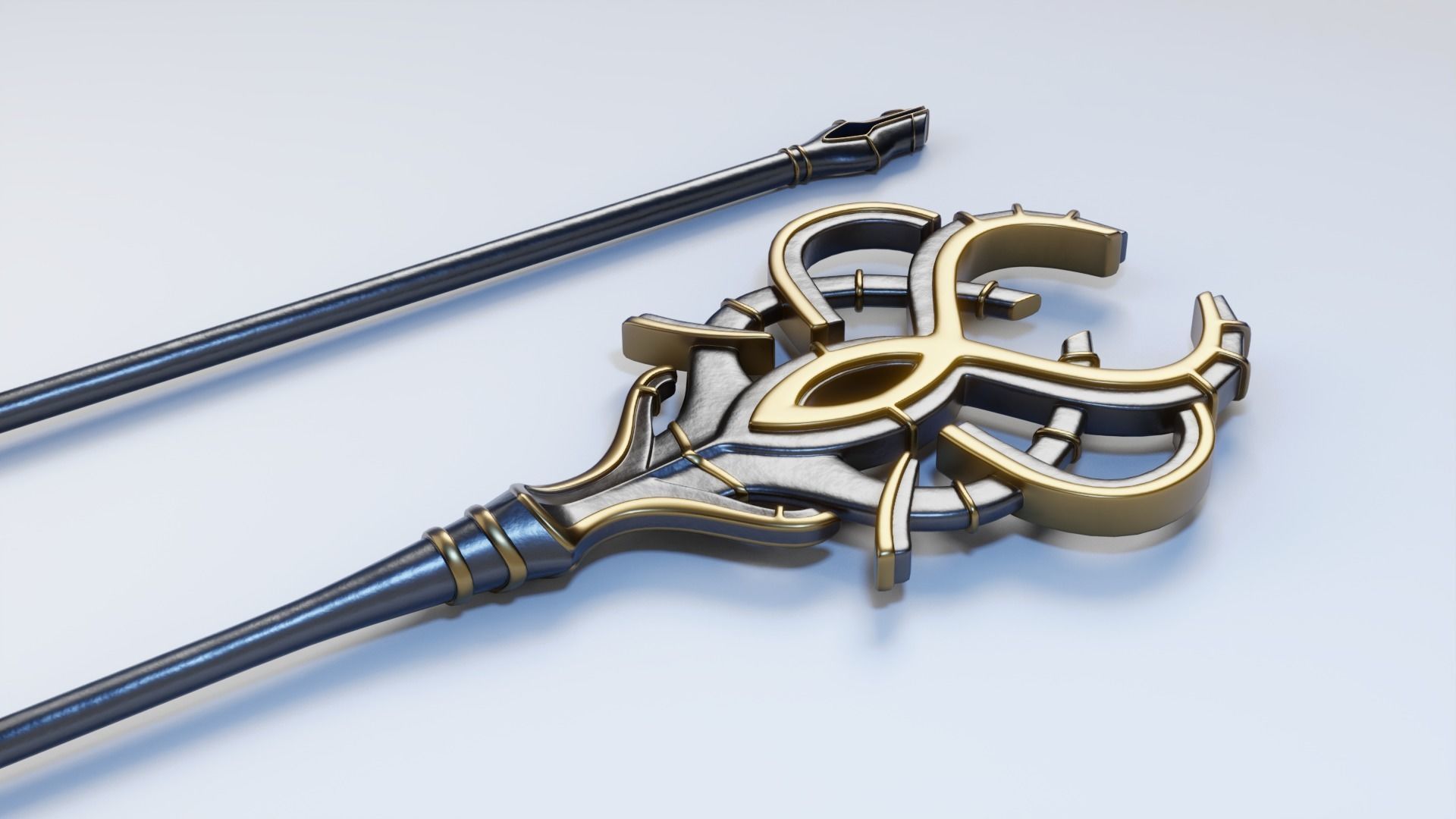 3D model Magic Staff or Scepter VR / AR / low-poly | CGTrader