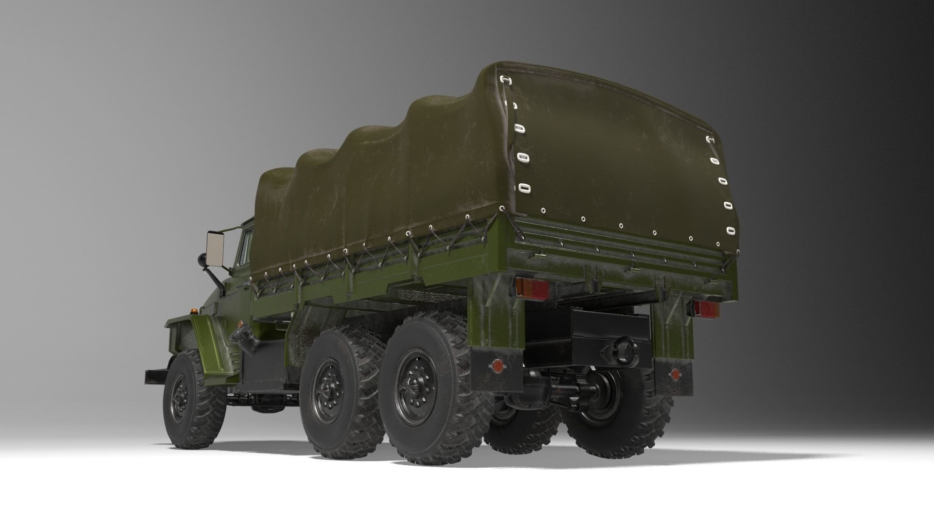 Russian military truck URAL-4320 3D model | CGTrader