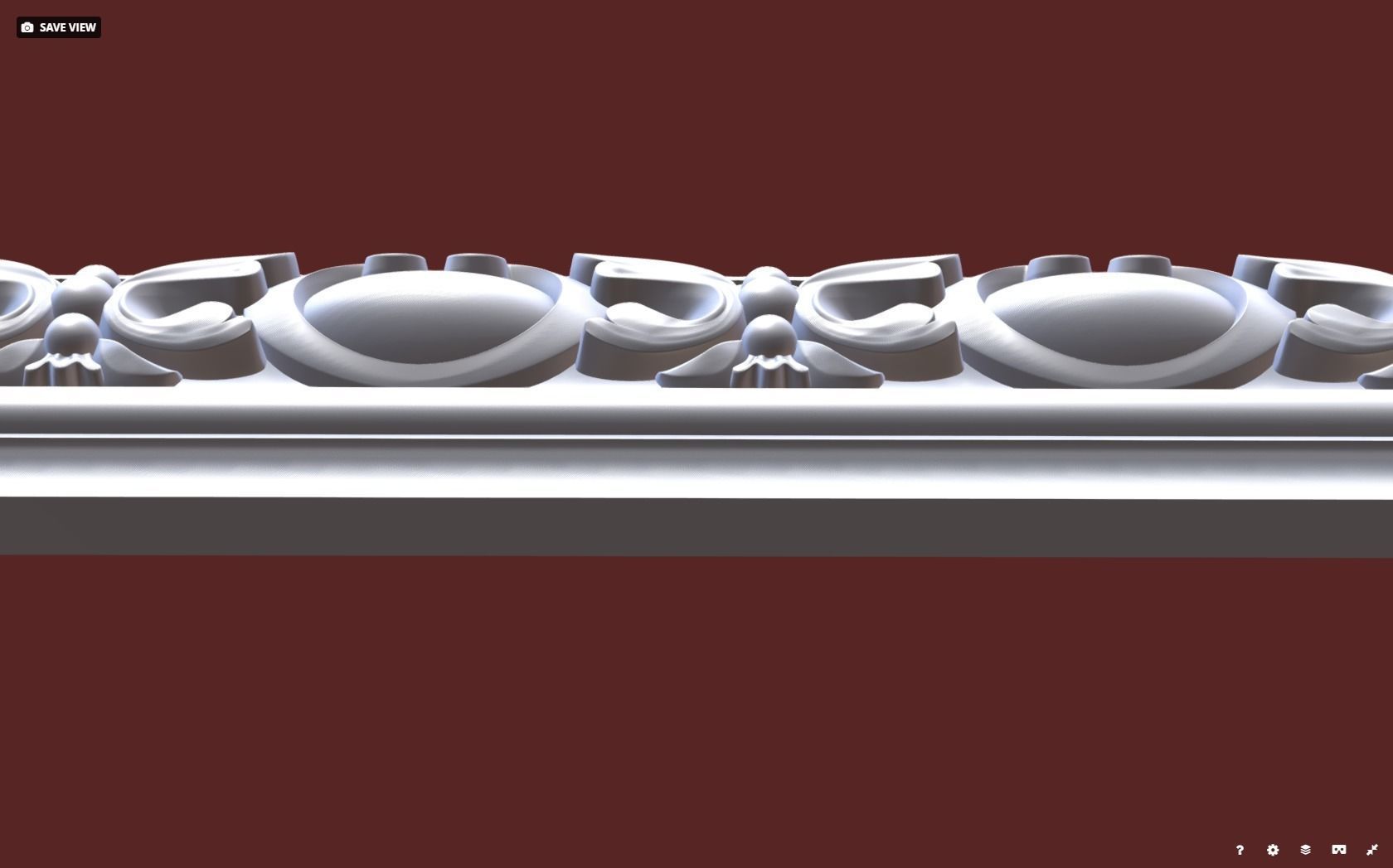 Decor stripe molding 3D model 3D printable | CGTrader