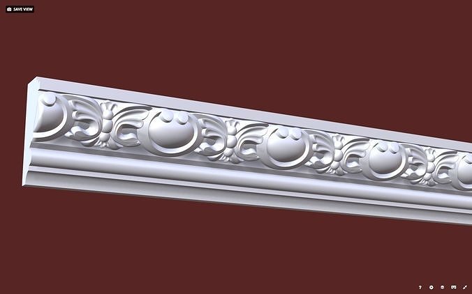 Decor stripe molding 3D model 3D printable | CGTrader