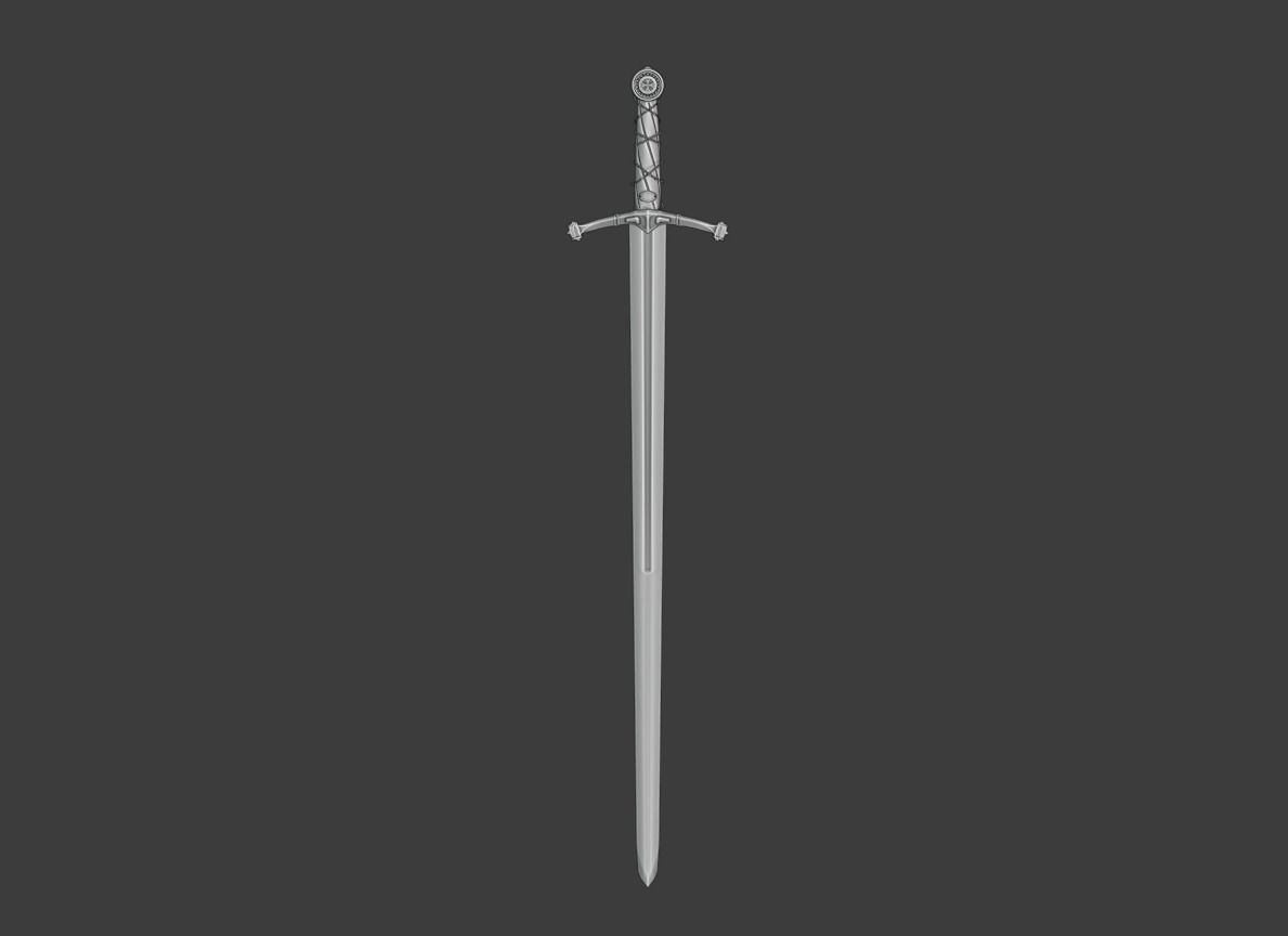 Longsword Medieval Type XVIa 3D model | CGTrader