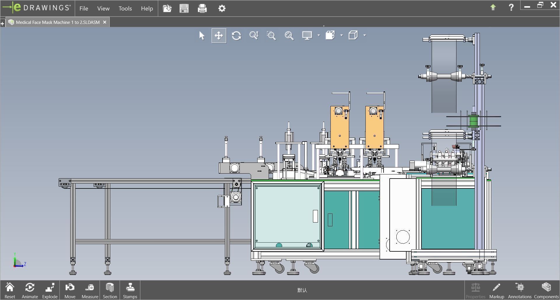 fully automatic -face mask machine 1 3D model | CGTrader