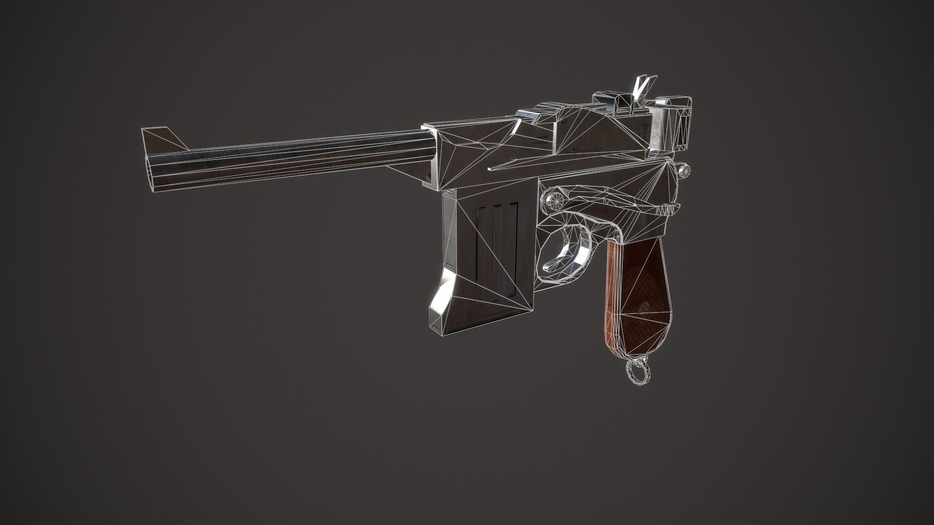 3D model The Broadsider Infinite Gun - Bioshock - Lowpoly - Gameready ...